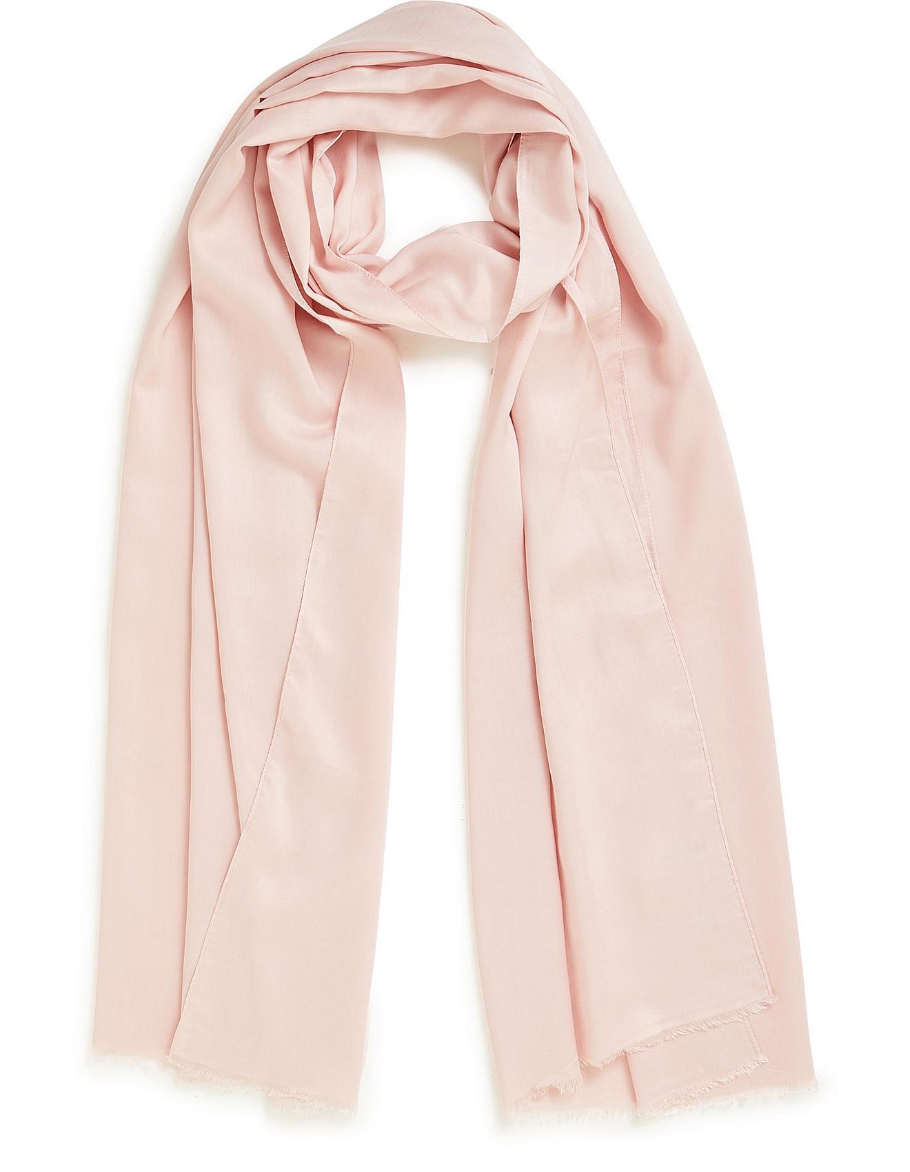 Milana Blush Eve Solid Scarf | David Jones