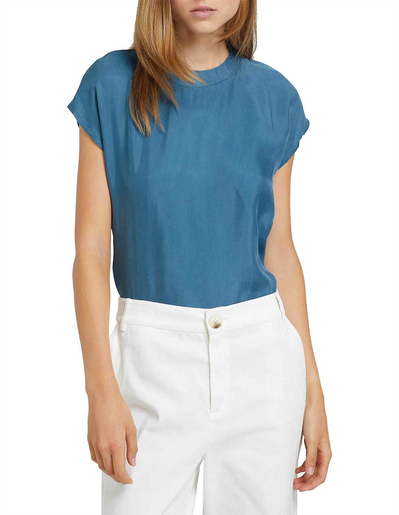 Oxford Lauren Woven Front Top | David Jones
