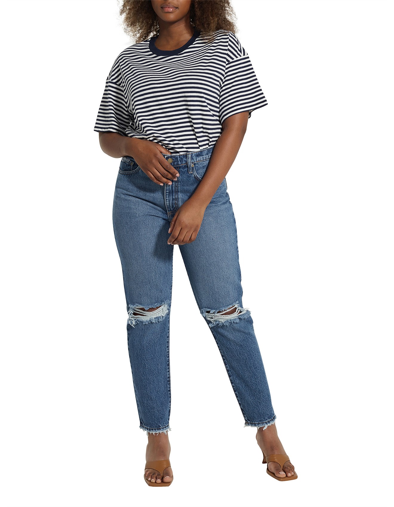 Nobody Denim Bessette Rainfall Blue High Rise Slim Jean | David Jones