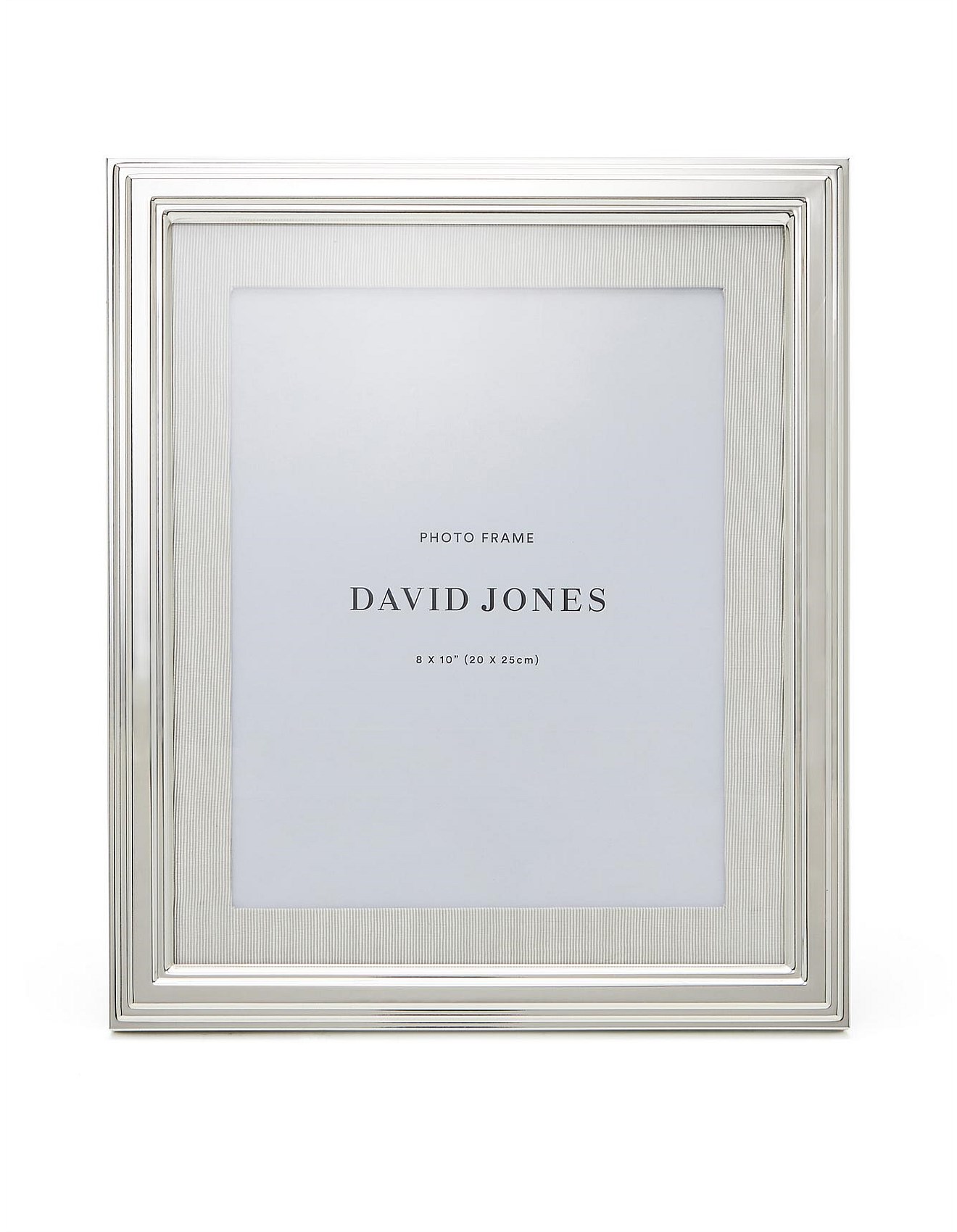 David Jones Henley Silver Plated Grosgrain 8x10 Photo Frame | David Jones