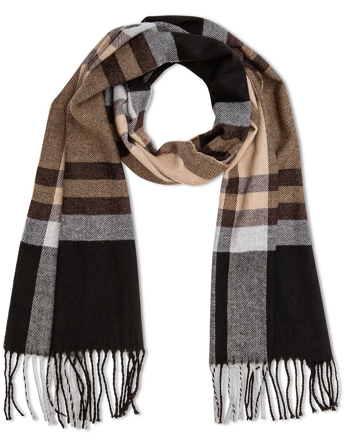 Alta Linea Check Scarf | David Jones