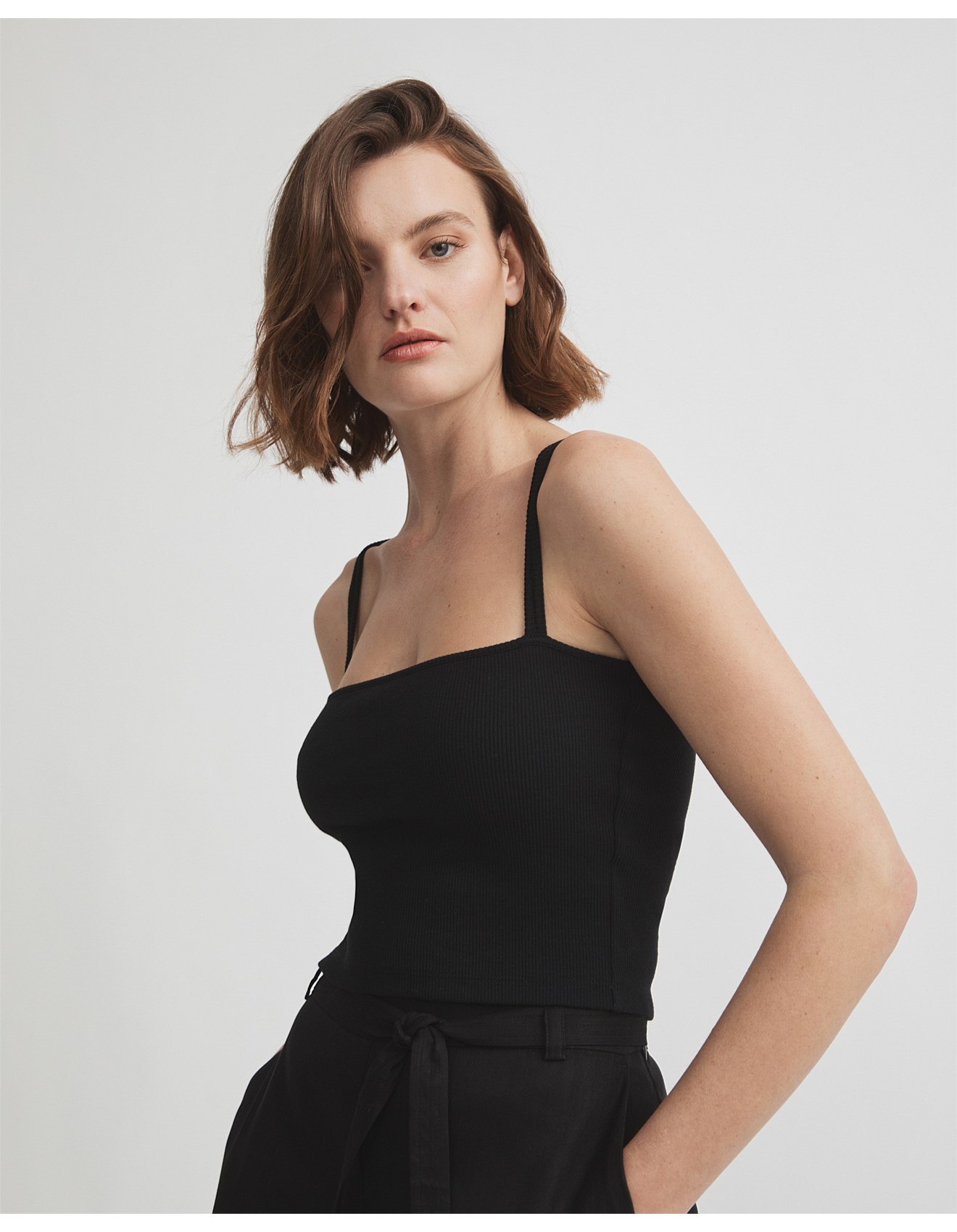 Witchery Strap Detail Crop Top | David Jones