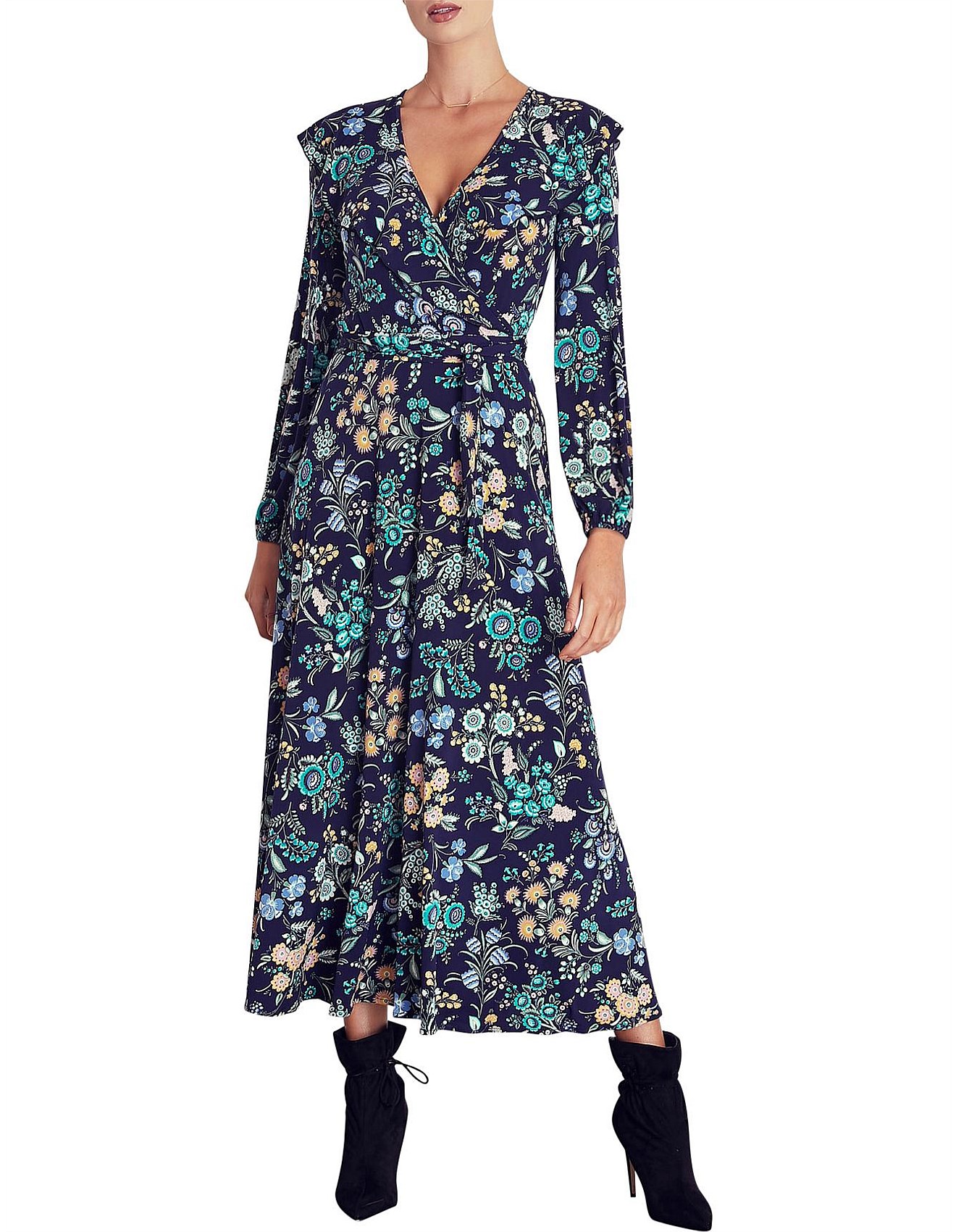 Leona Edmiston Katenka Print Frill Midi Dress | David Jones