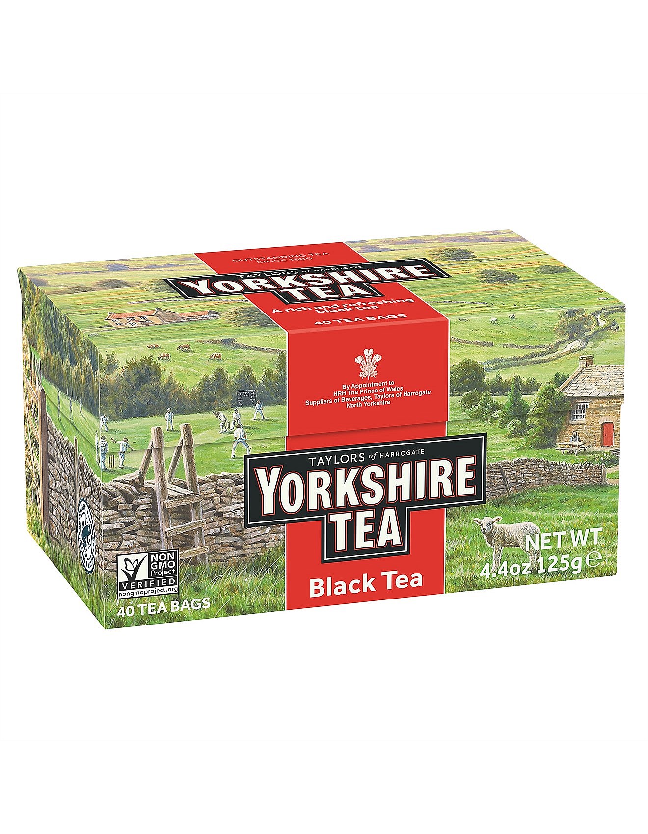 Yorkshire Tea Standard Black Tea 40 Tea Bags 125g | David Jones