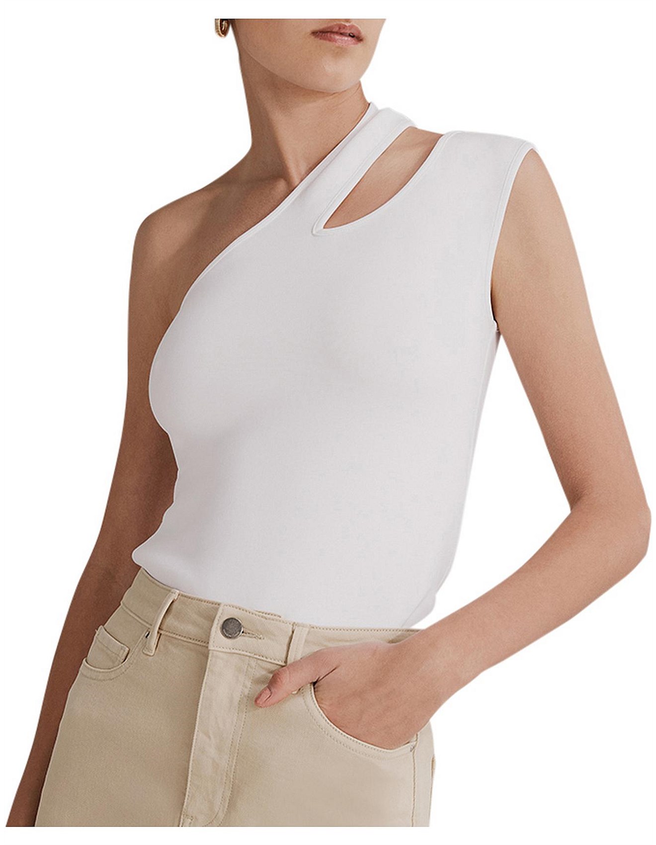 Country Road One Shoulder Tank | David Jones