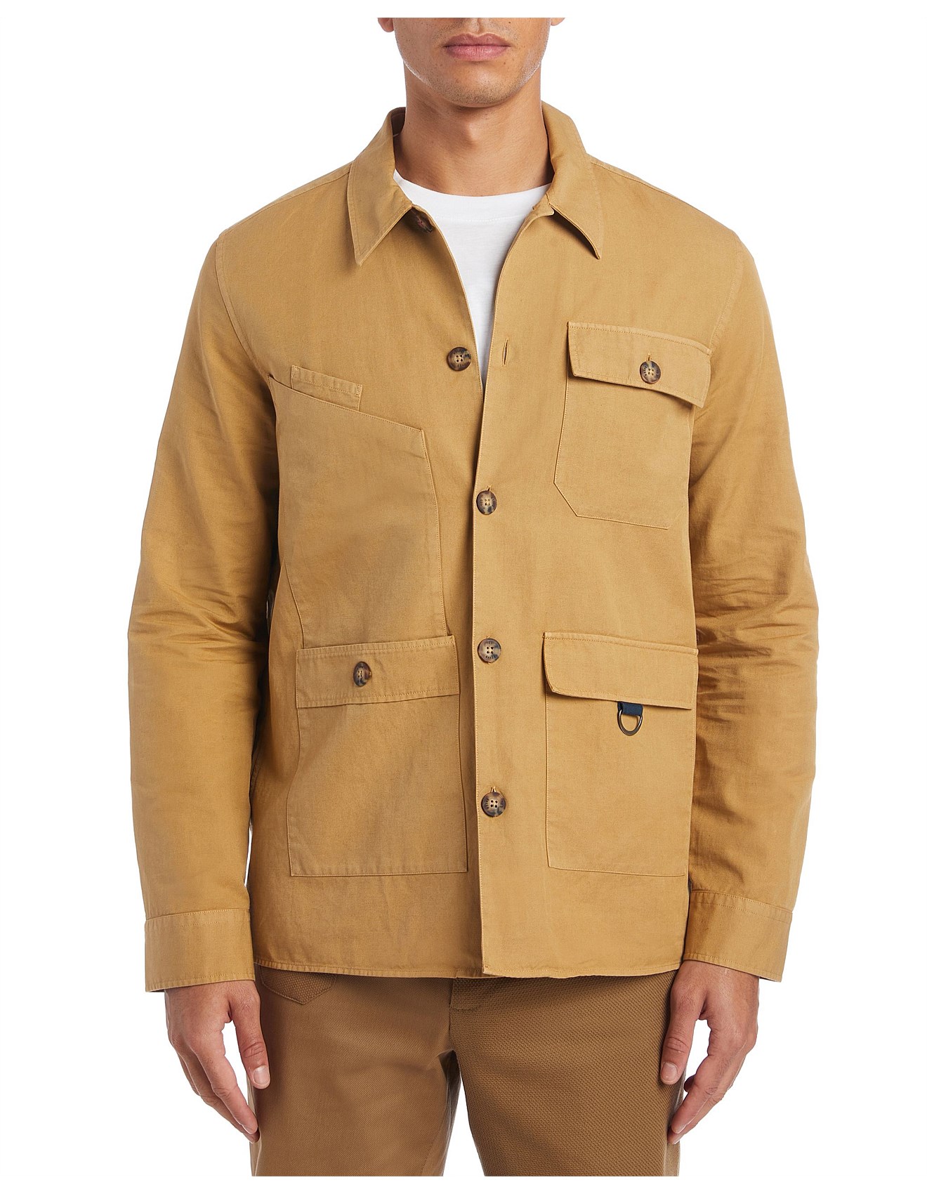 Ted Baker Bikee Ls Multi Pocket Shacket | David Jones