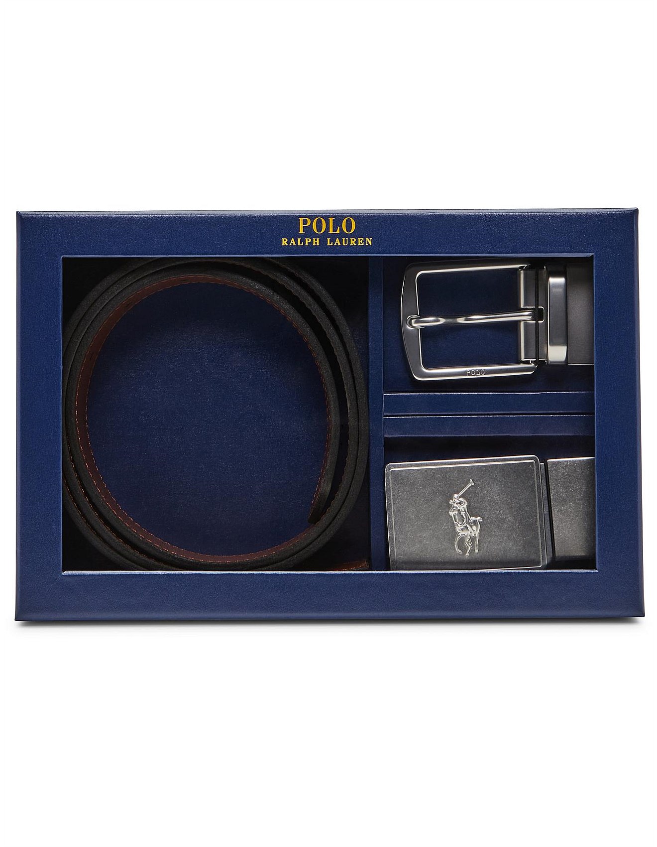Polo Ralph Lauren Reversible Leather Belt Gift Set | David Jones