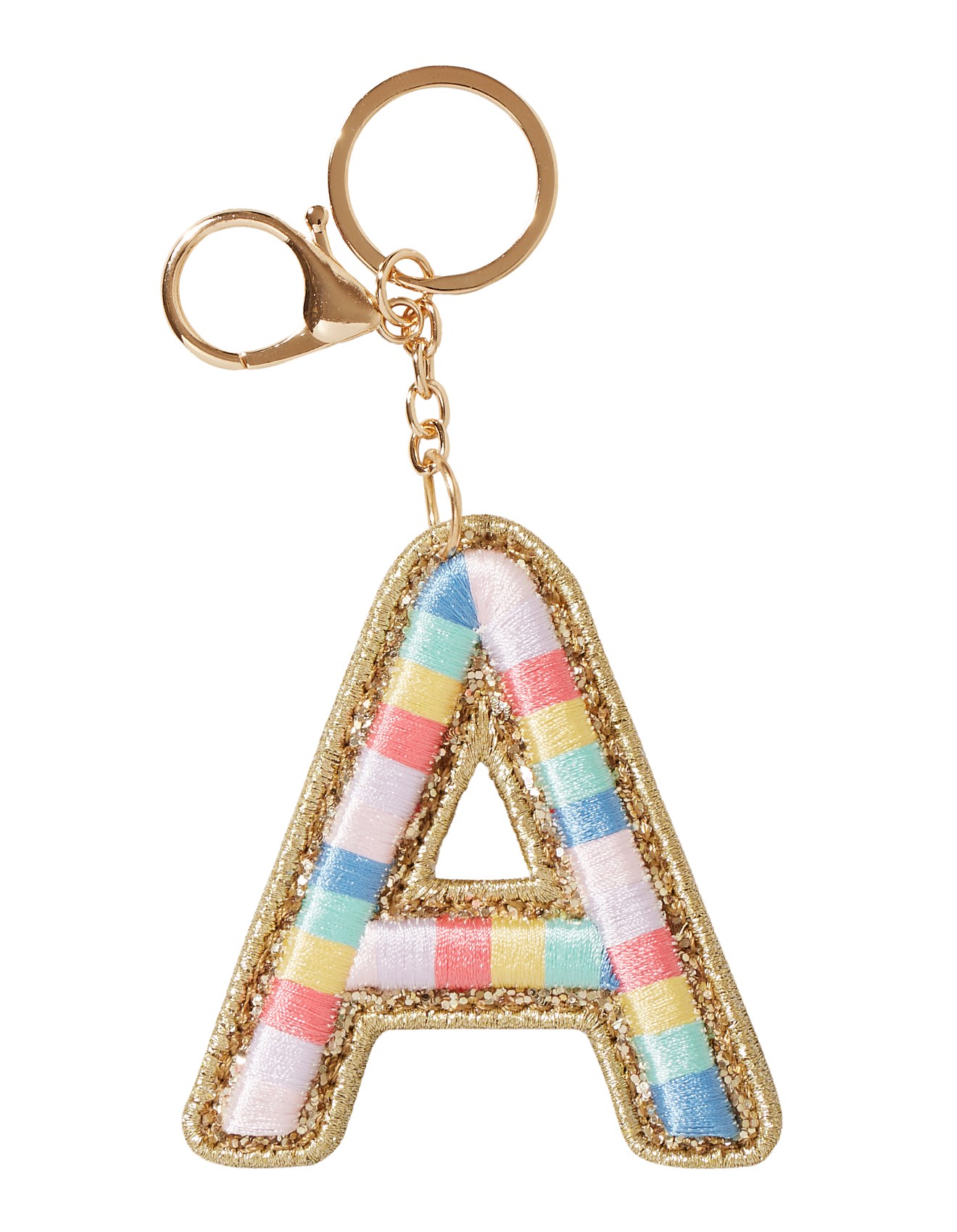 Girls - Rainbow Initial Keyring
