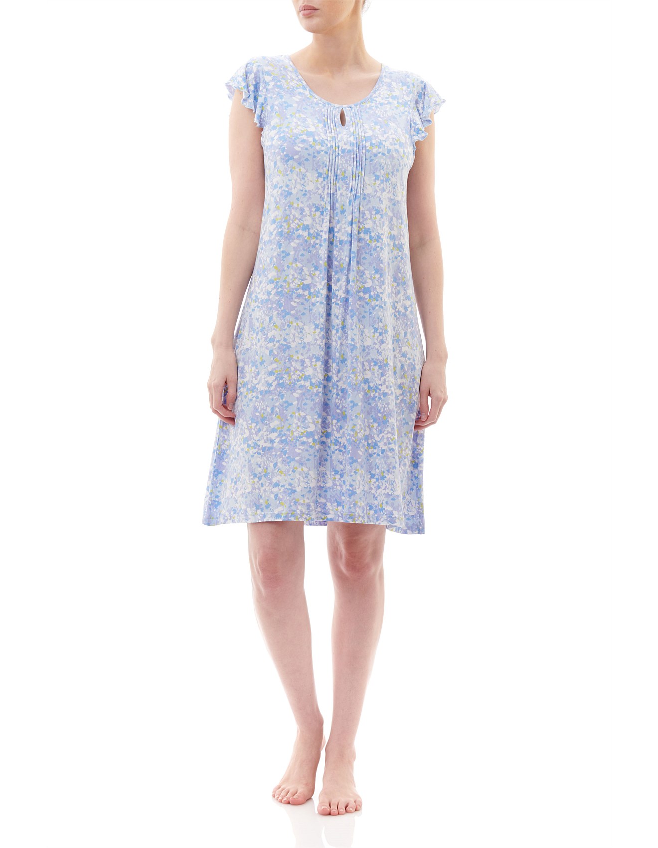 Givoni Teagan Flutter Sleeve Nightie & Support Bra | David Jones