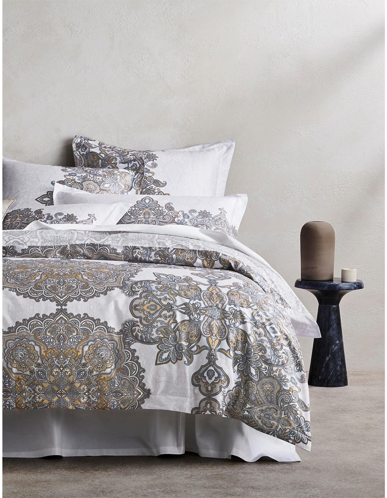 Sheridan Josef Queen Tailored Quilt Cover In Bronze | David Jones