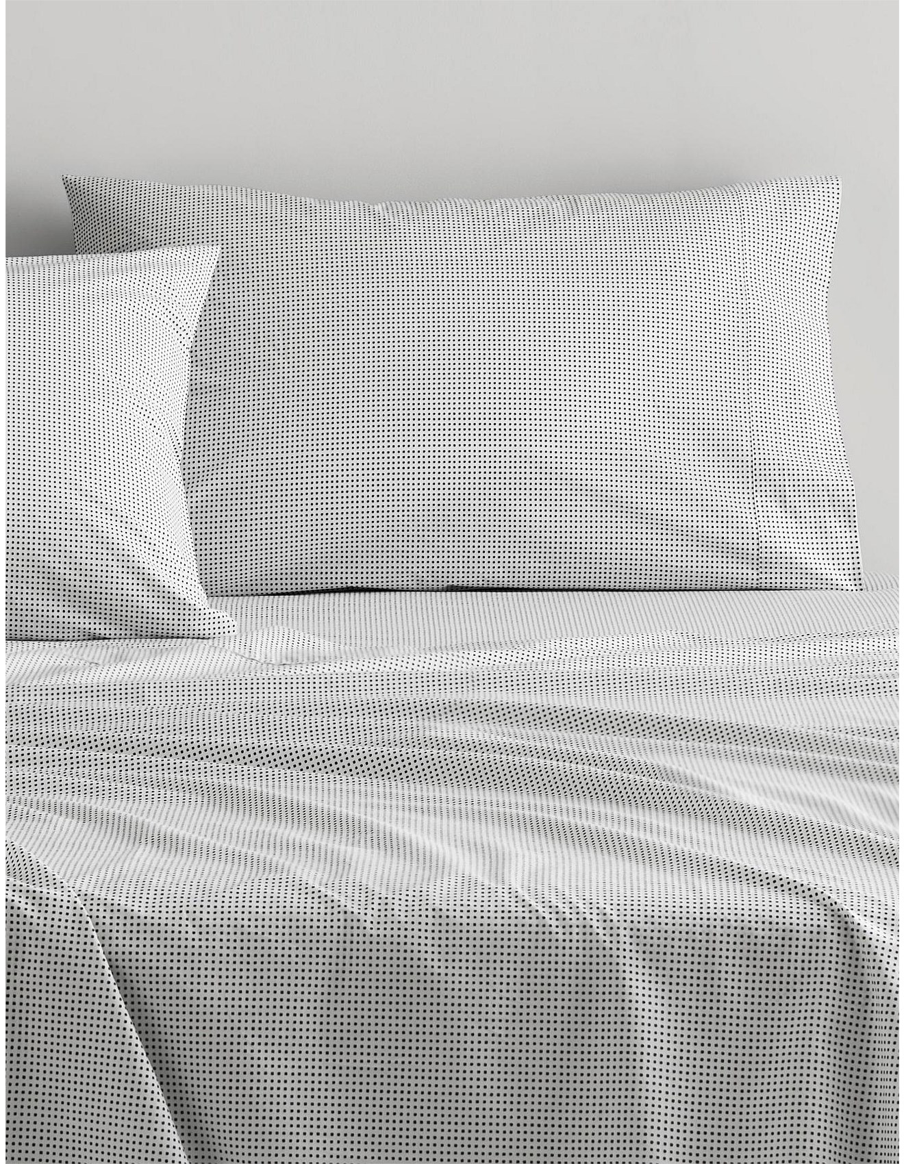 Sheridan Odelia King Sheet Set In Carbon -40cm | David Jones