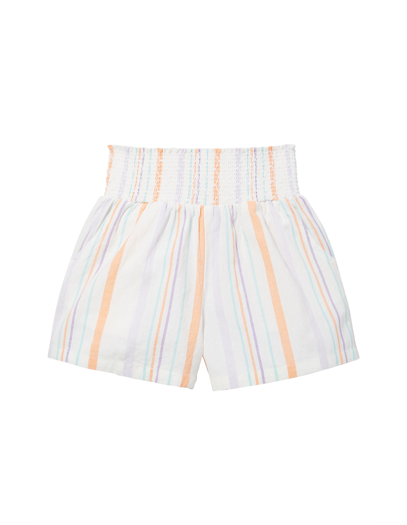 Seed Heritage Multi Stripe Shorts (girls 2 -10) | David Jones