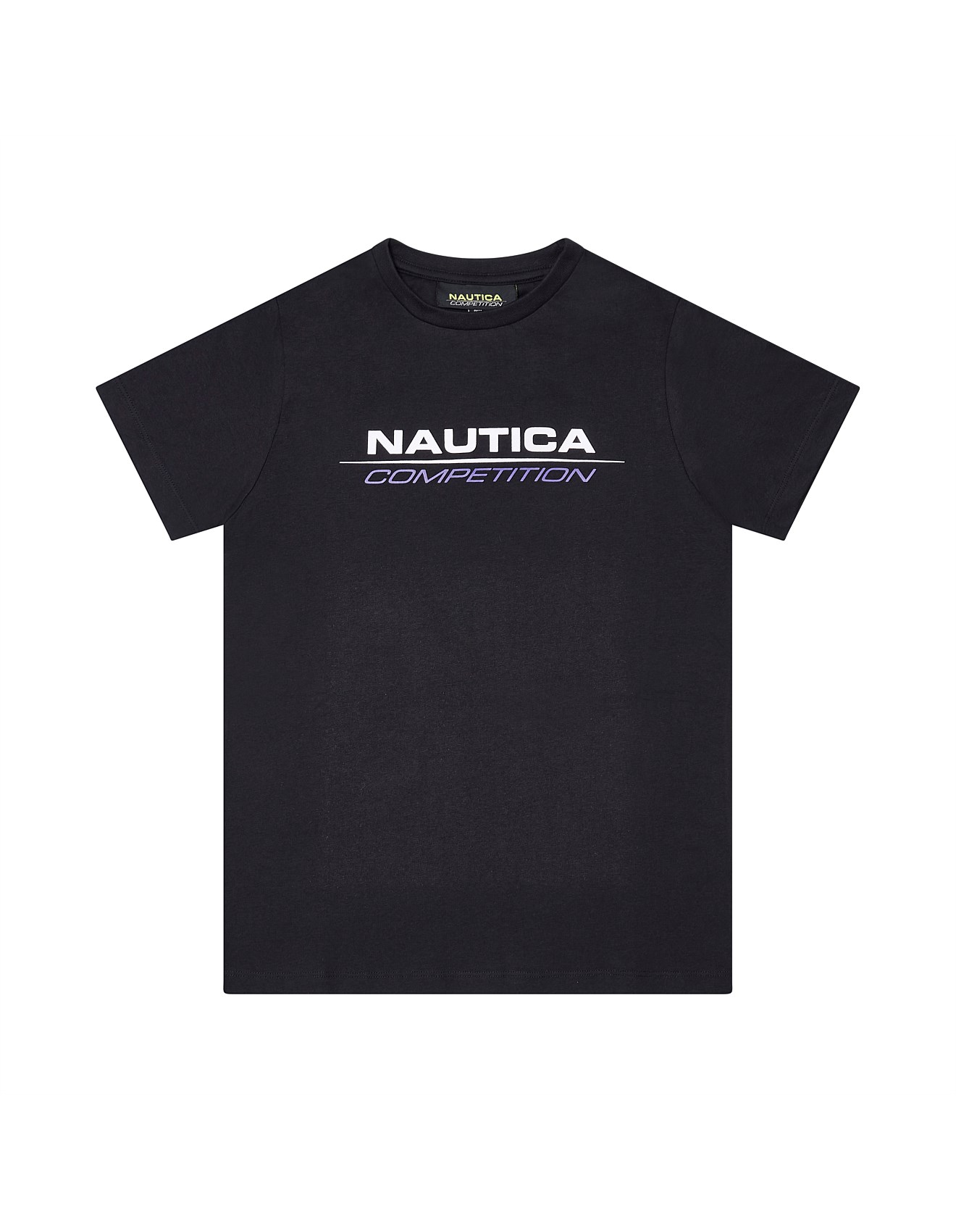 Nautica Unda Crop T-shirt Black (girls 8-14) | David Jones