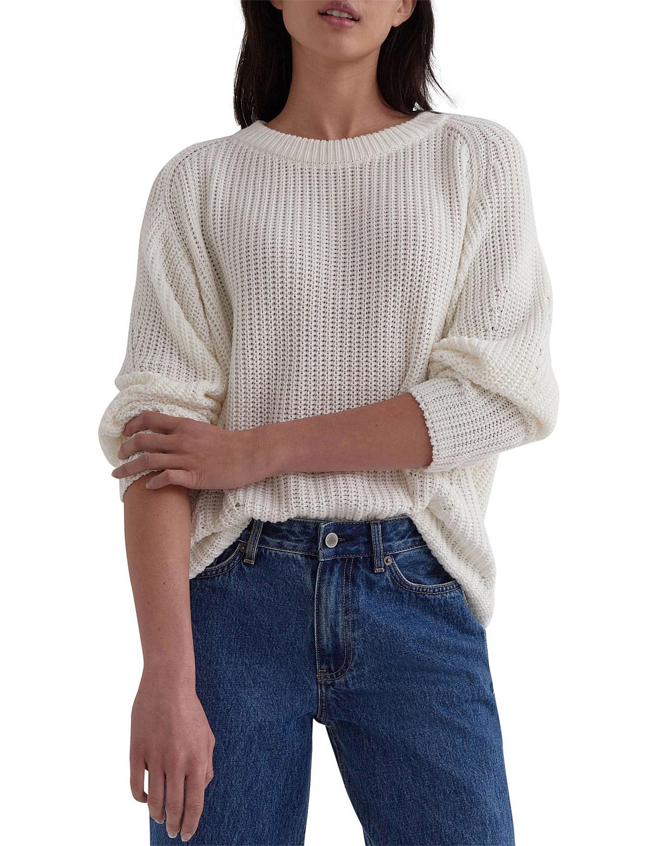 Assembly Label Dyan Antique White Knit | David Jones