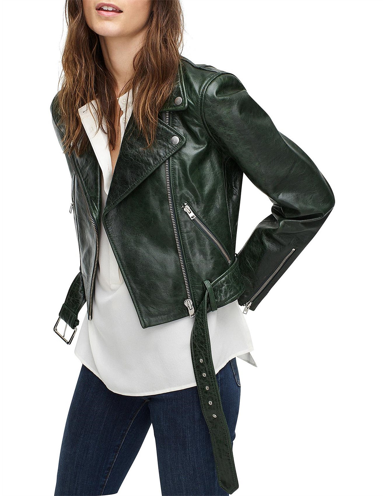 Jcrew Cropped Moto Jacket | David Jones