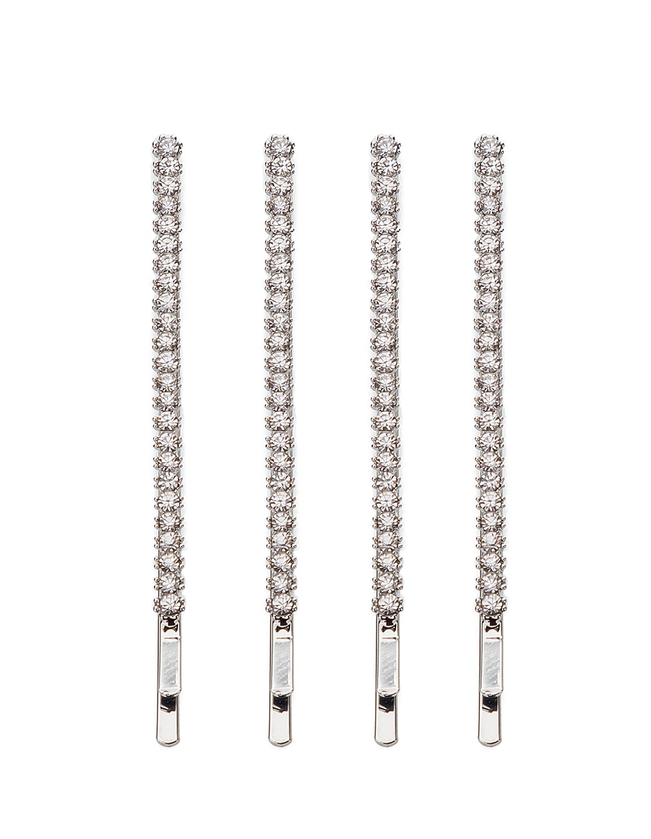 Gregory Ladner 4 Crystal Bobby Pin Set | David Jones