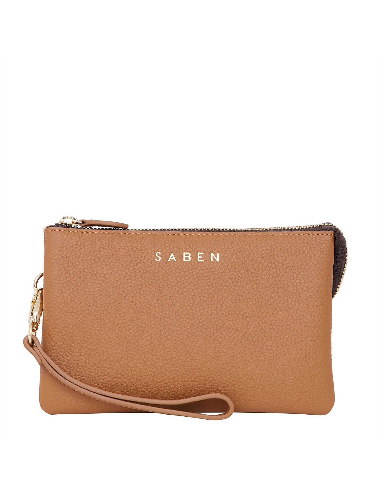 Saben Tilly Clay Leather Crossbody Bag | David Jones