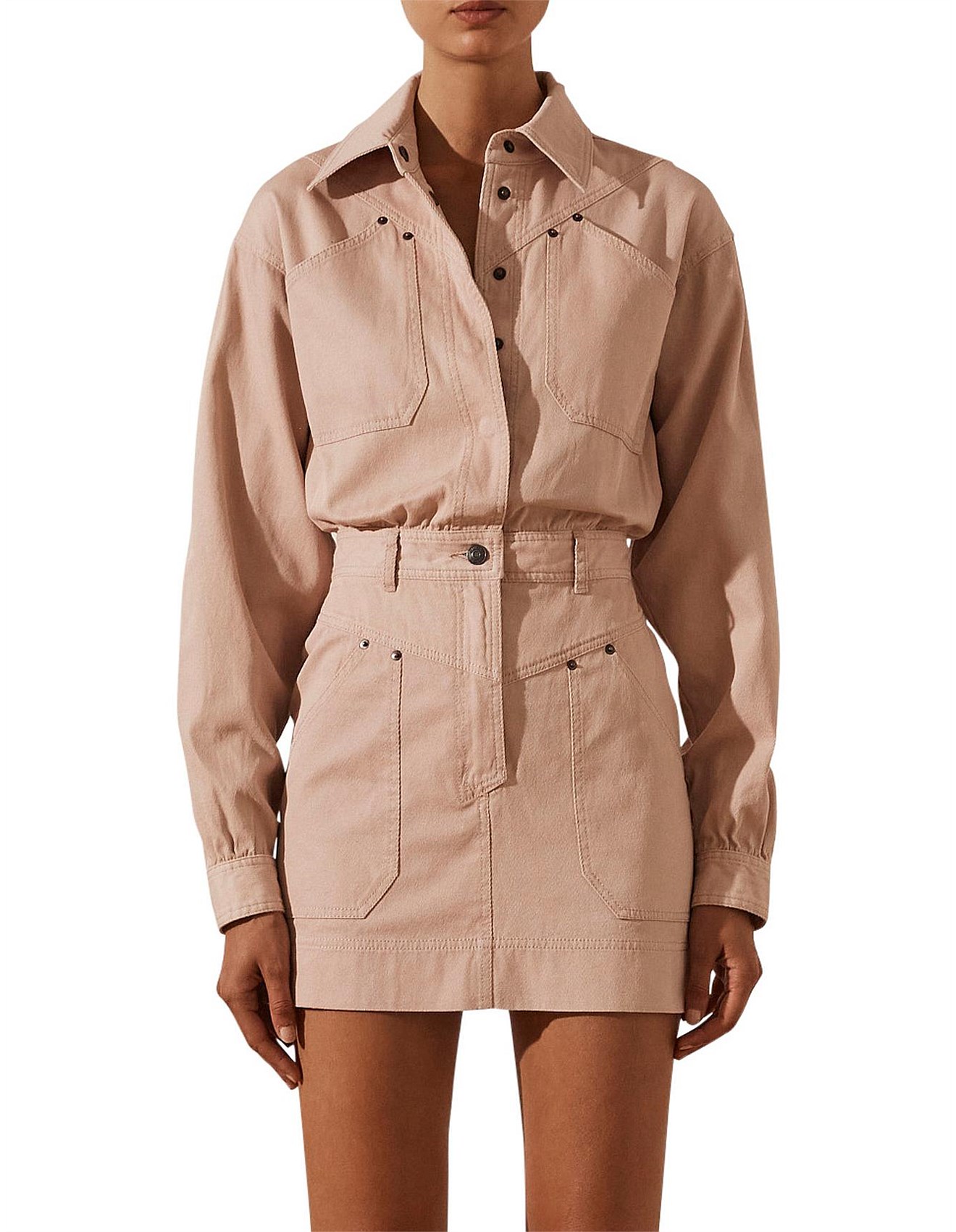 Shona Joy Chiara Utility Mini Dress | David Jones