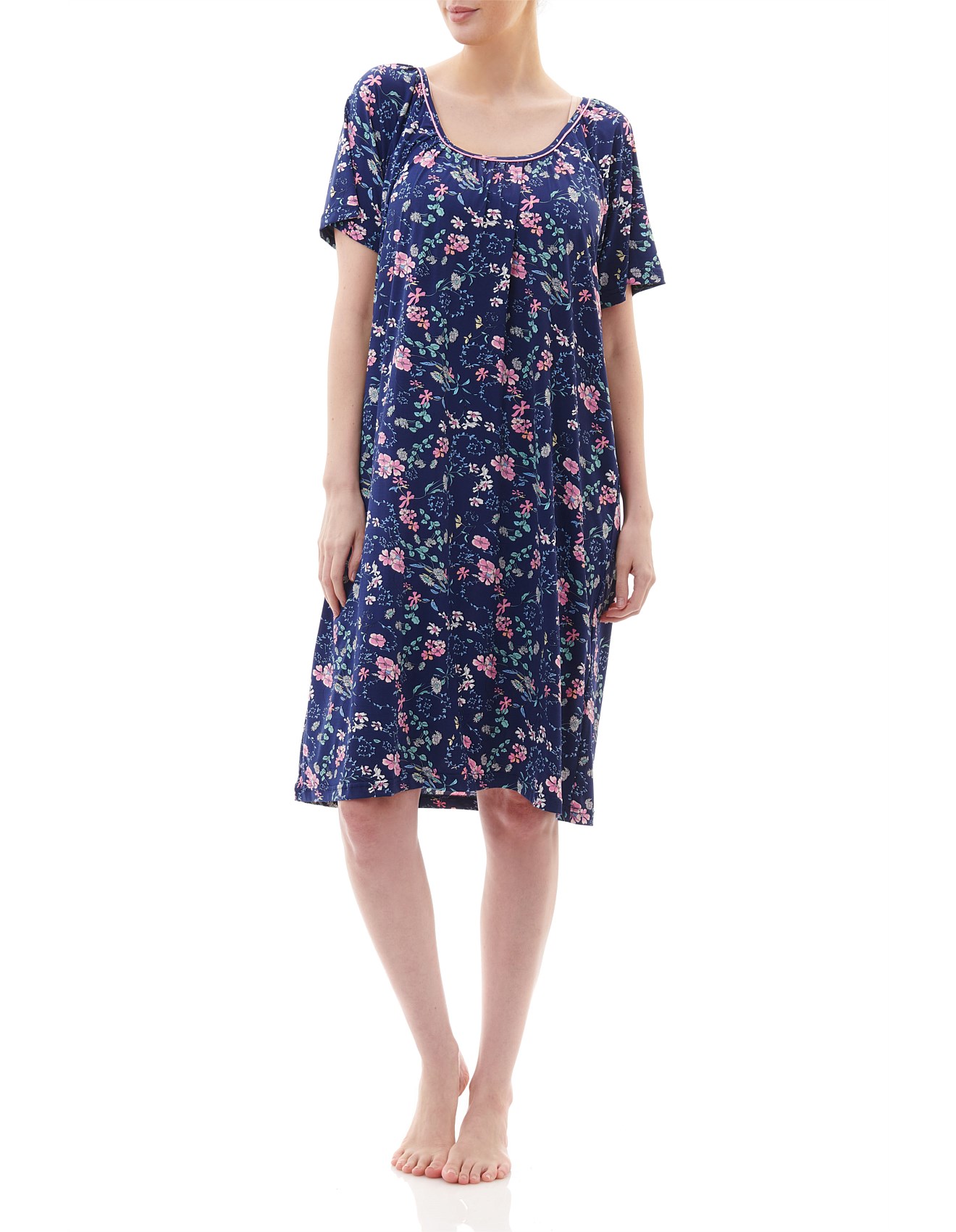 Givoni Kylie Short Sleeve Short Nightie | David Jones