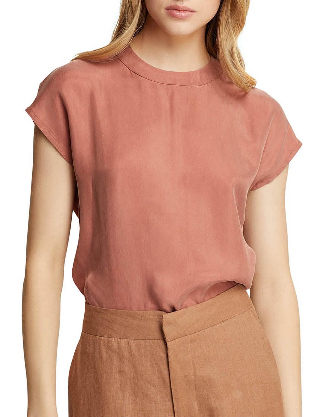 Oxford Lauren Woven Front Top | David Jones