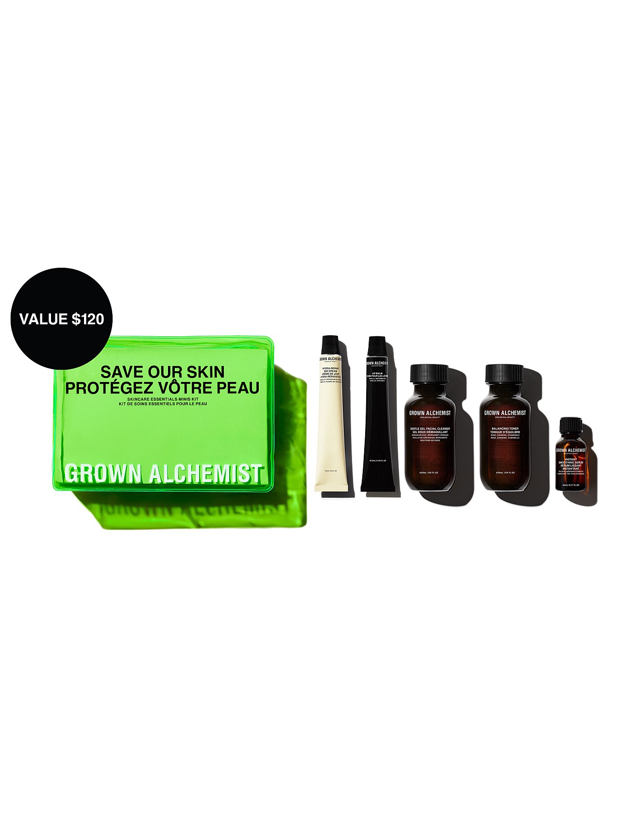 Grown Alchemist Save Our Skin -Skincare Essentials Minis Kit | David Jones