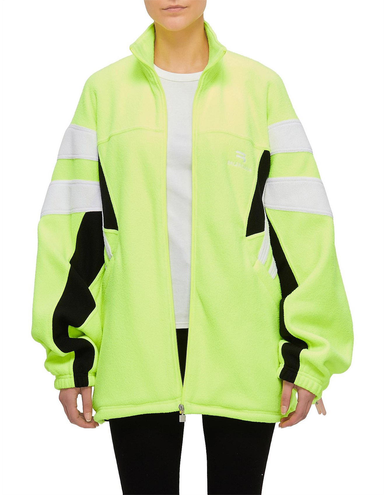 Balenciaga Fluro Yellow Tracksuit Jacket | David Jones