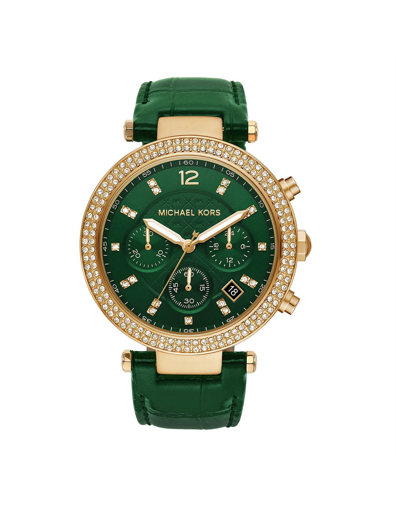 Michael Kors Parker Green Chronograph Watch | David Jones