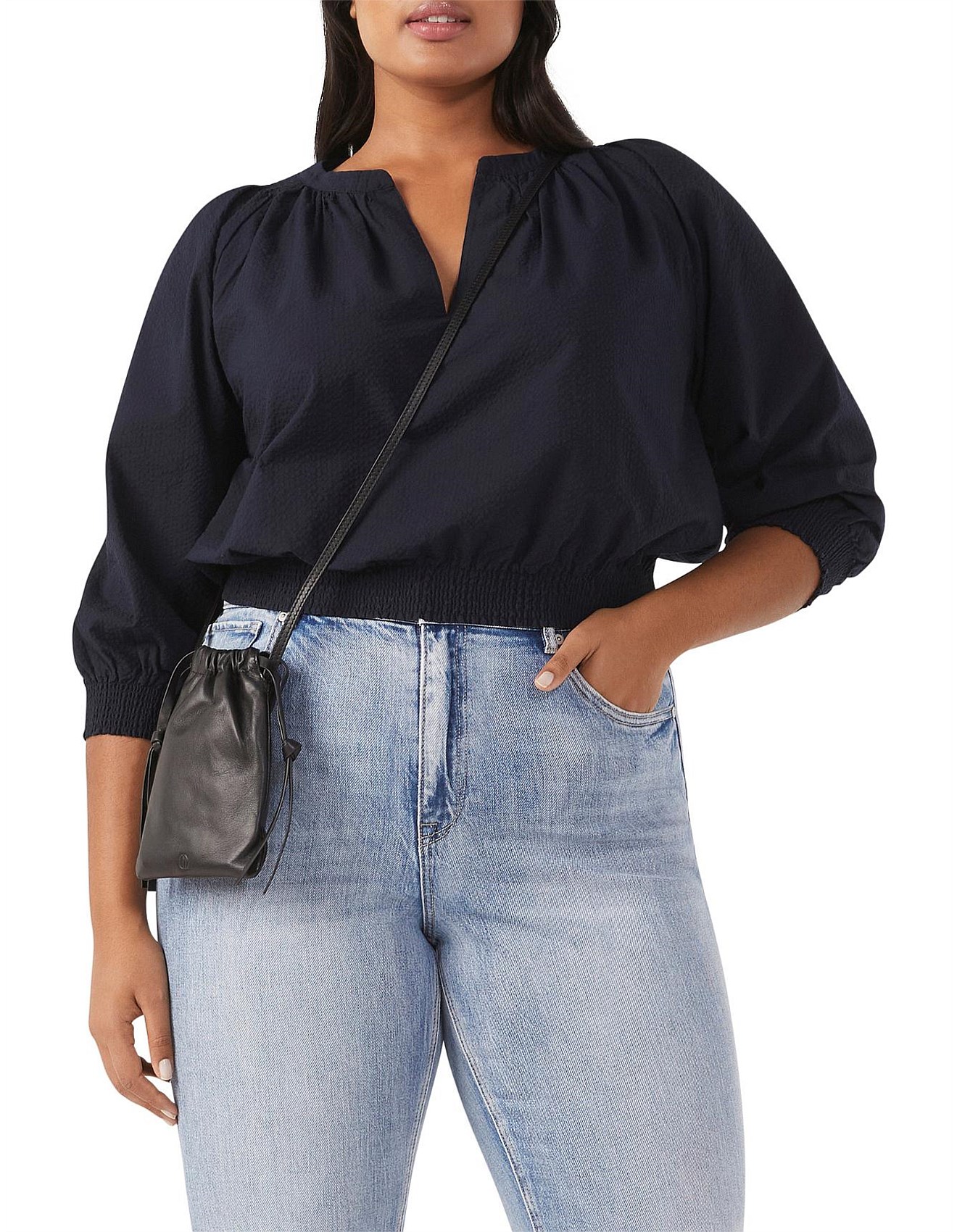 Commonry Seersucker Top | David Jones