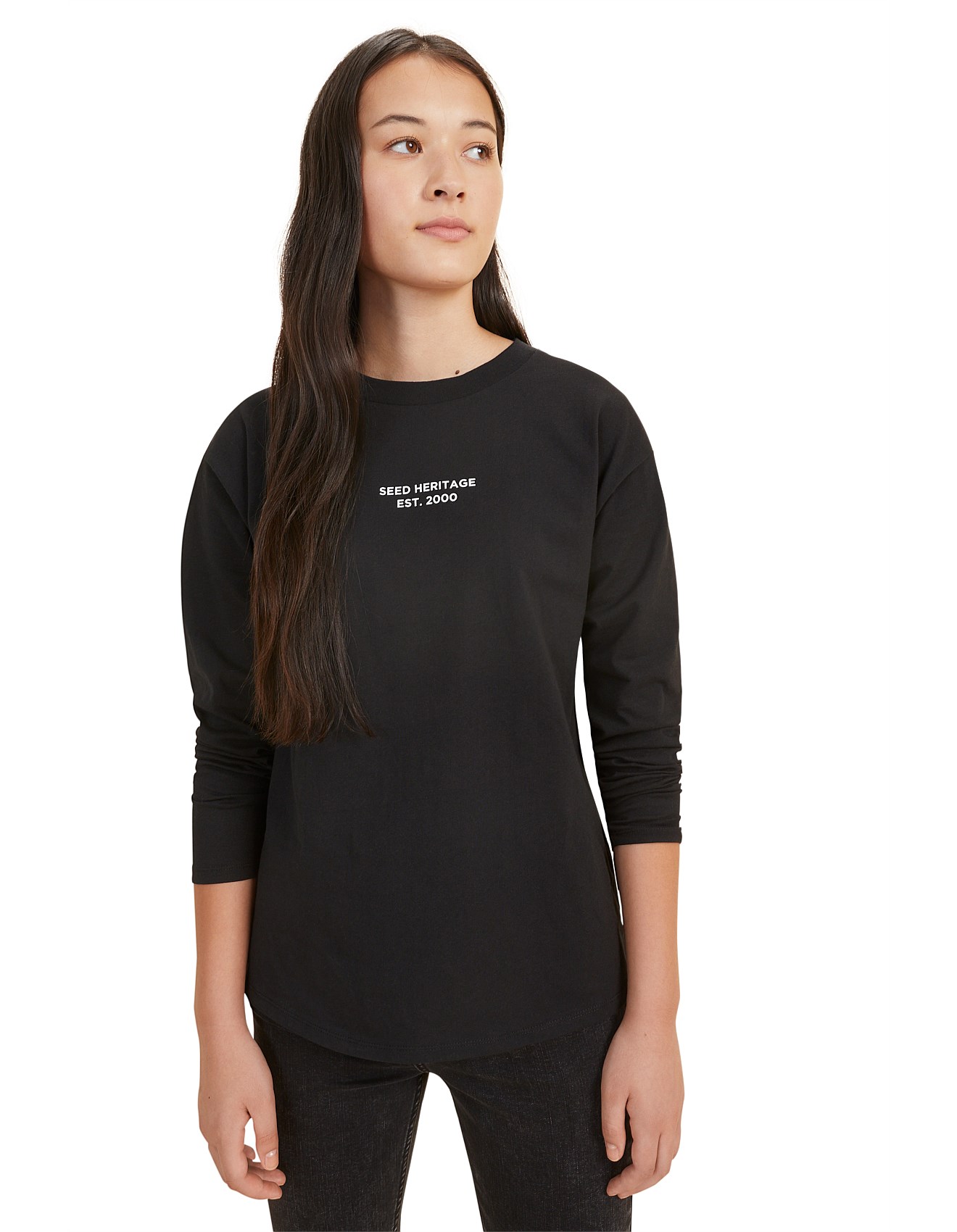 Seed Heritage Core Logo Ls Tee | David Jones