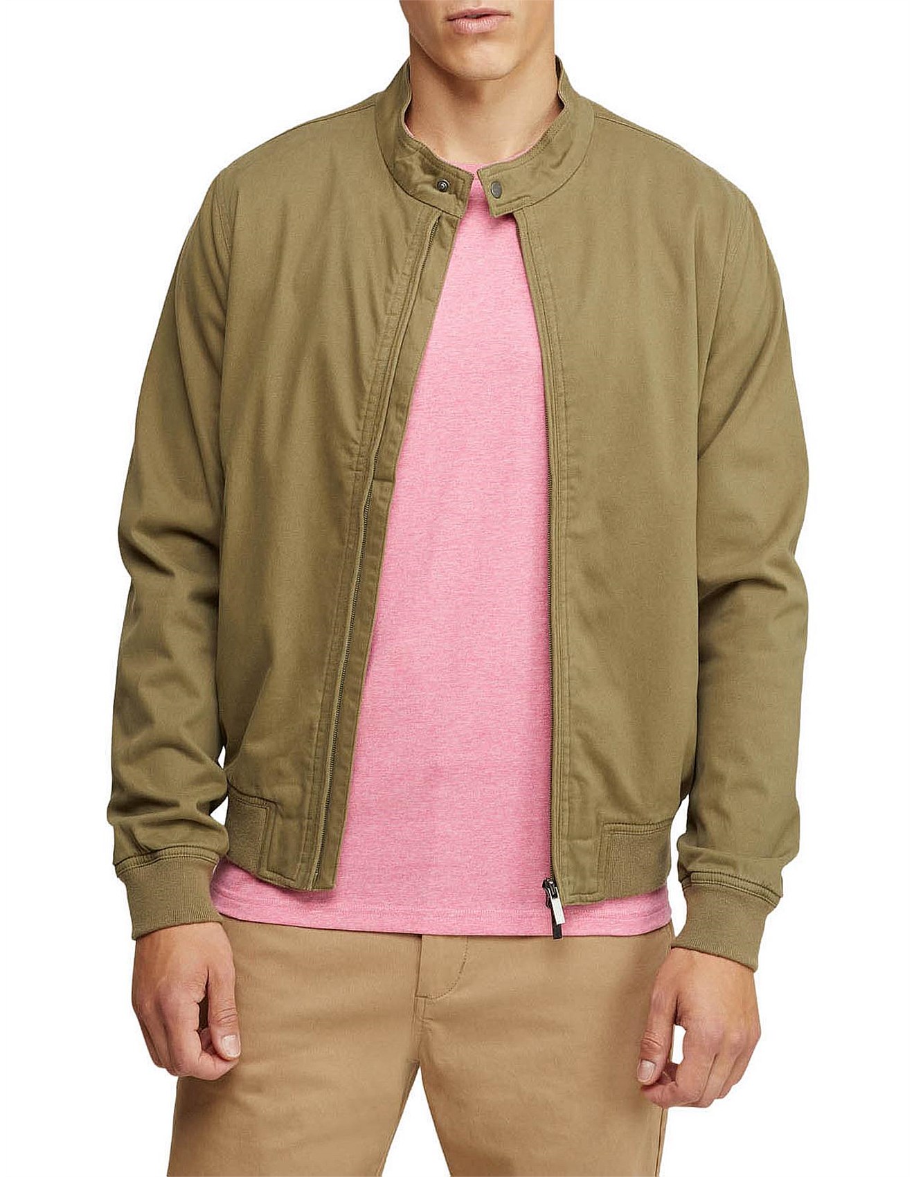 Oxford George Cotton Bomber Jacket | David Jones