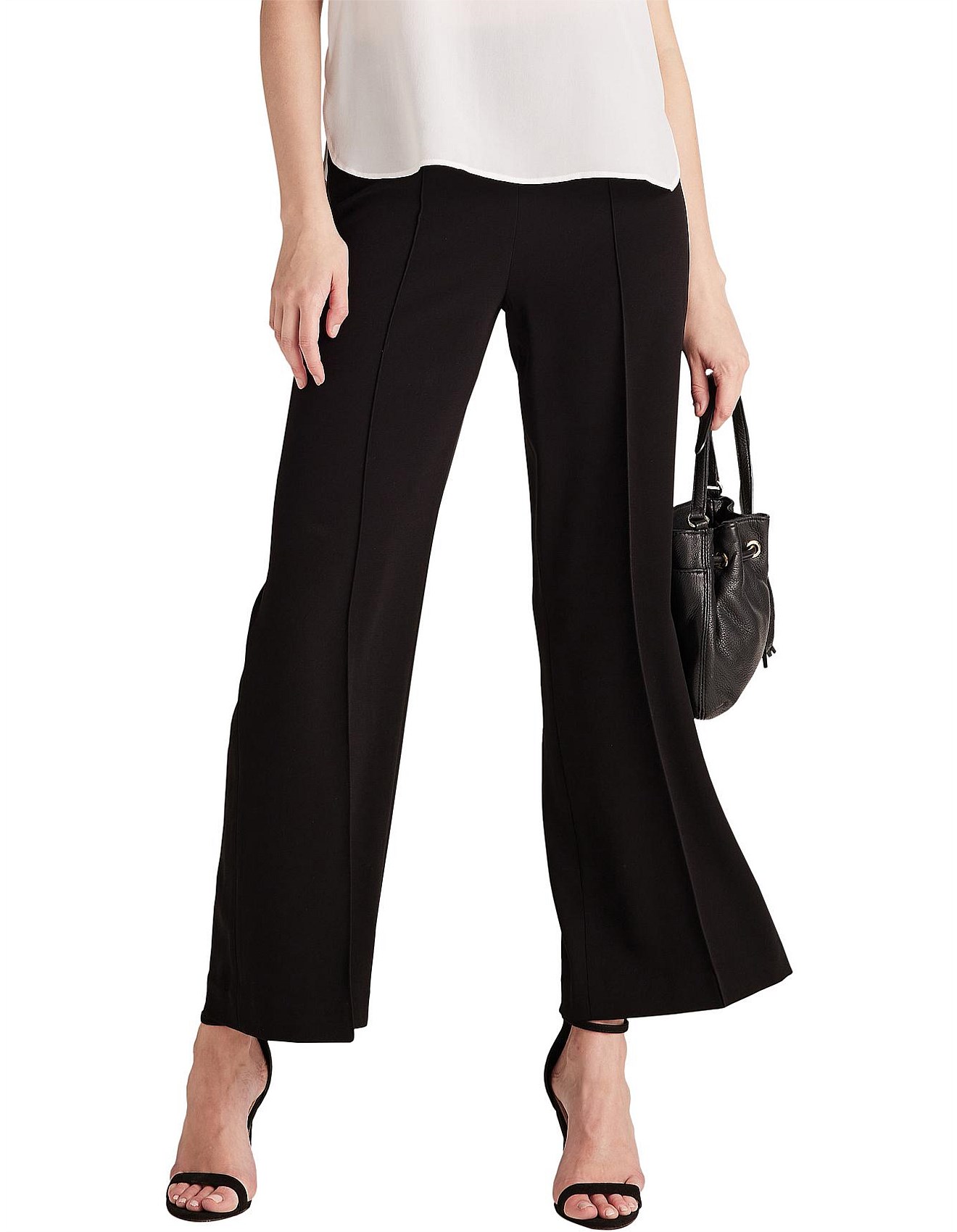 Perri Cutten Ivana Wide Leg Pin Tuck Pant | David Jones