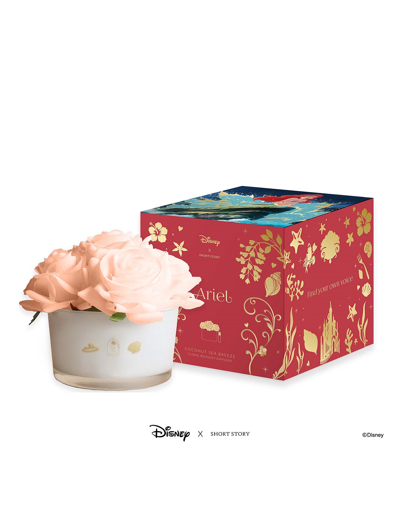Short Story Disney Floral Bouquet Diffuser Little Mermaid | David Jones