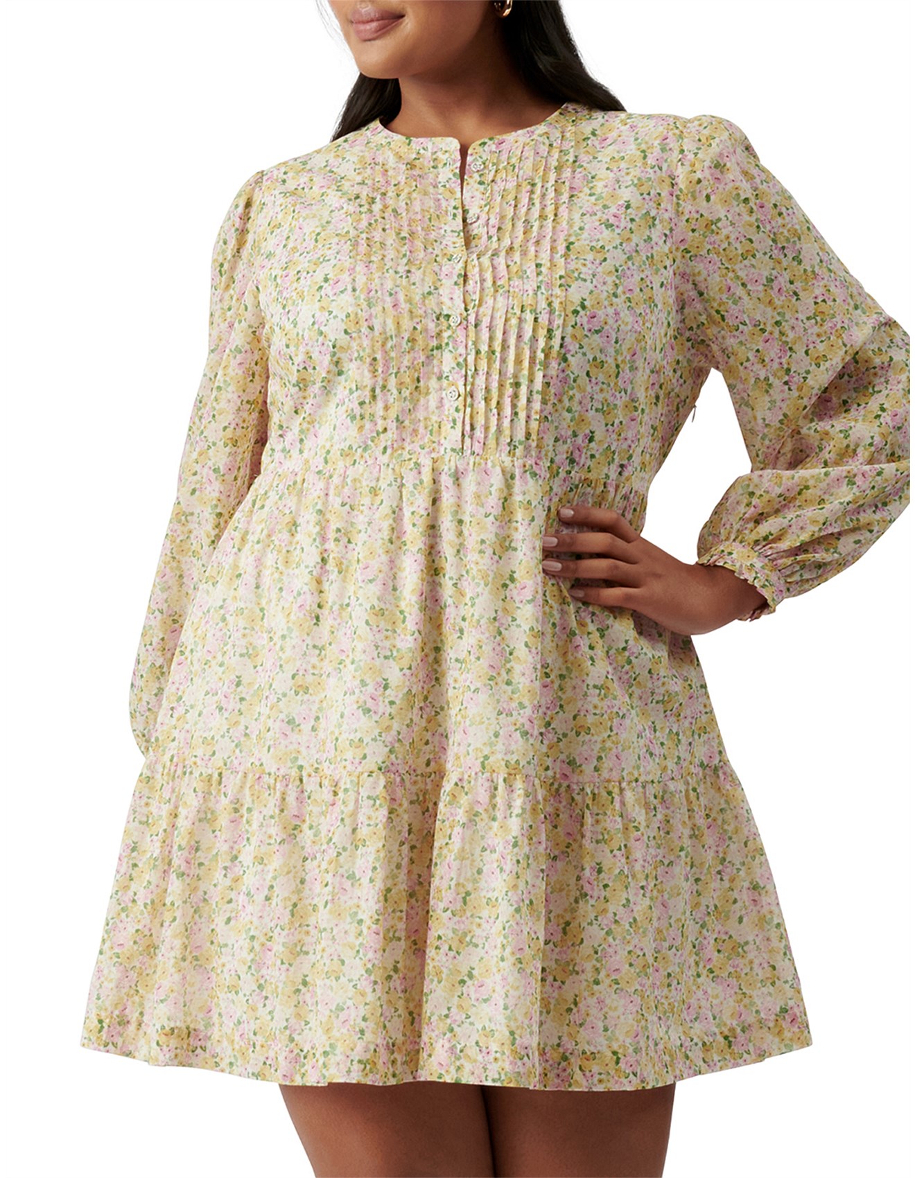 Forever New Renee Curve Pintuck Smock | David Jones