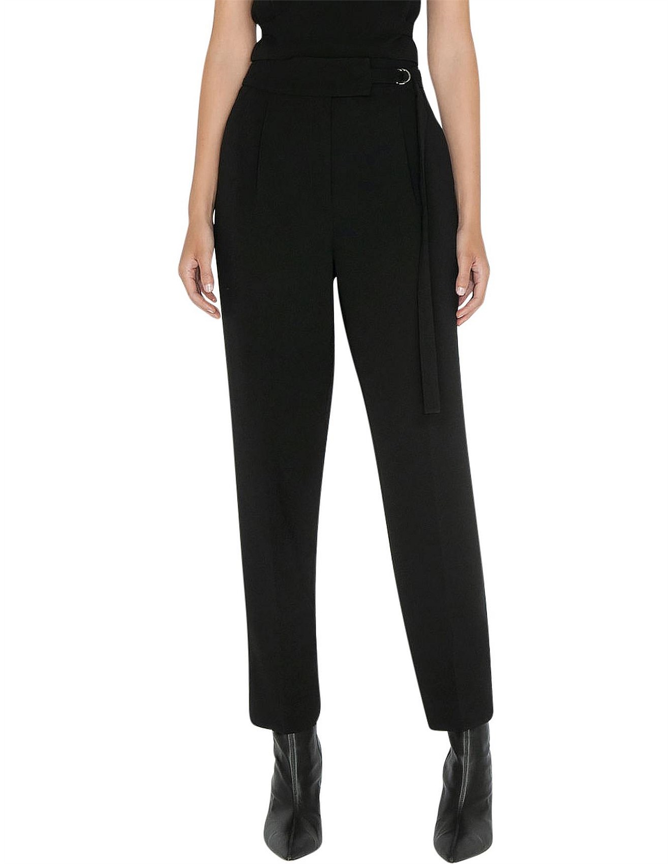 Cue Waist Tie Tapered Pant | David Jones