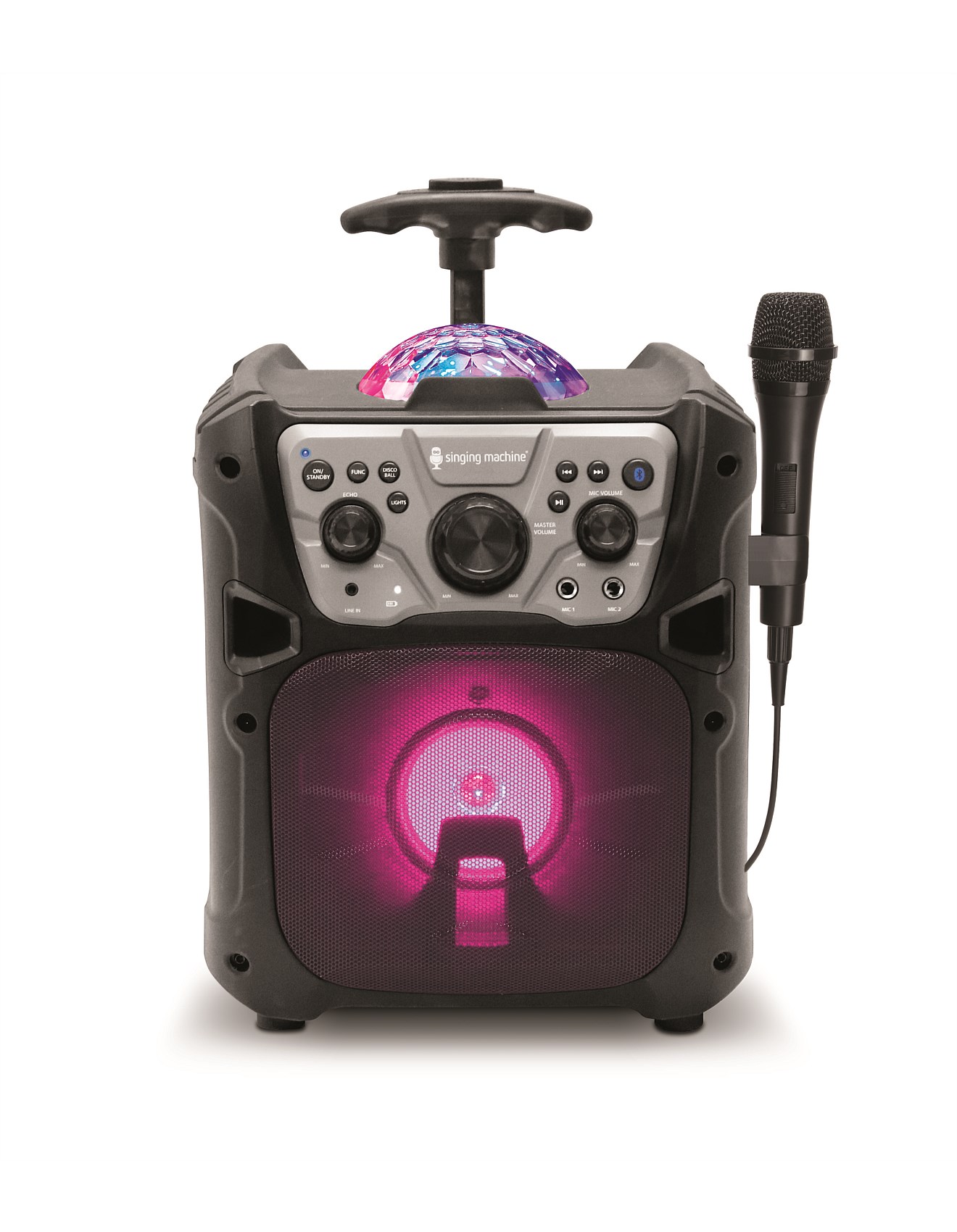 Singing Machine Mini Fiesta Bluetooth Karaoke System With Light Show ...