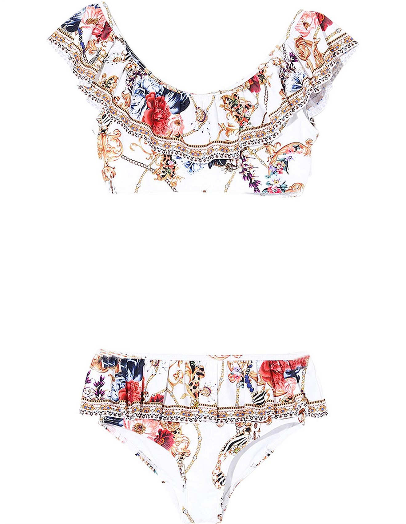 Camilla Kids Frill Crop Bikini (girls 12-14) | David Jones