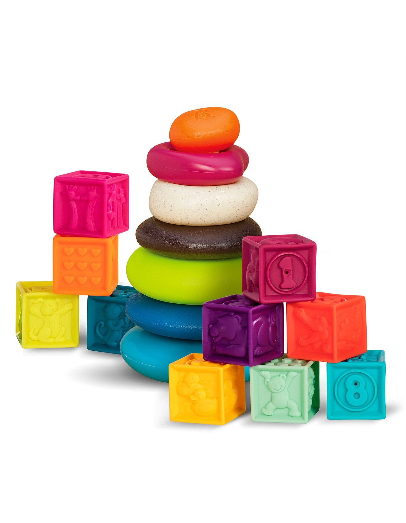 B. Toys B. Soft Blocks & Stacking Rings | David Jones