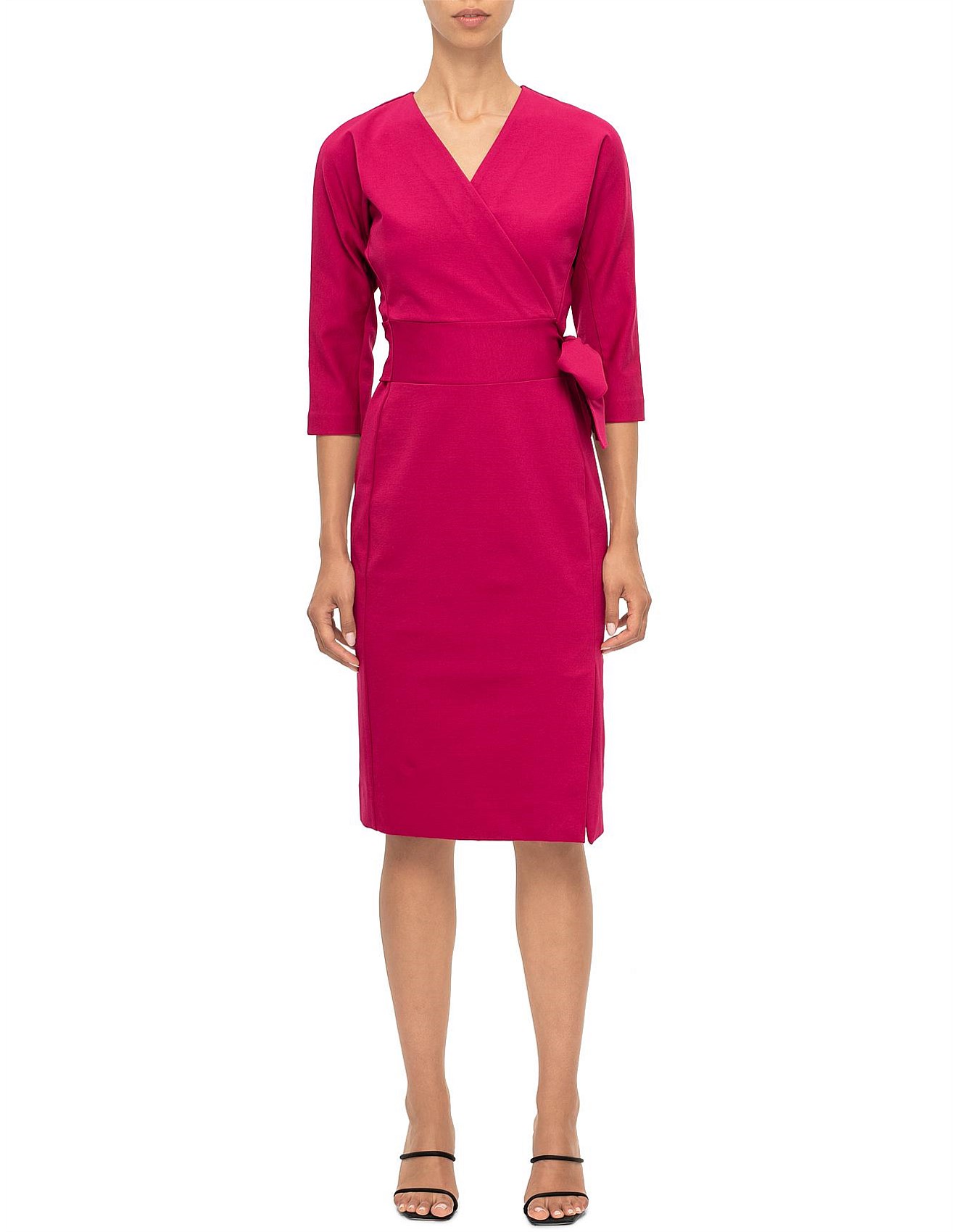Winser London Raspberry Diana Miracle Wrap Dress | David Jones