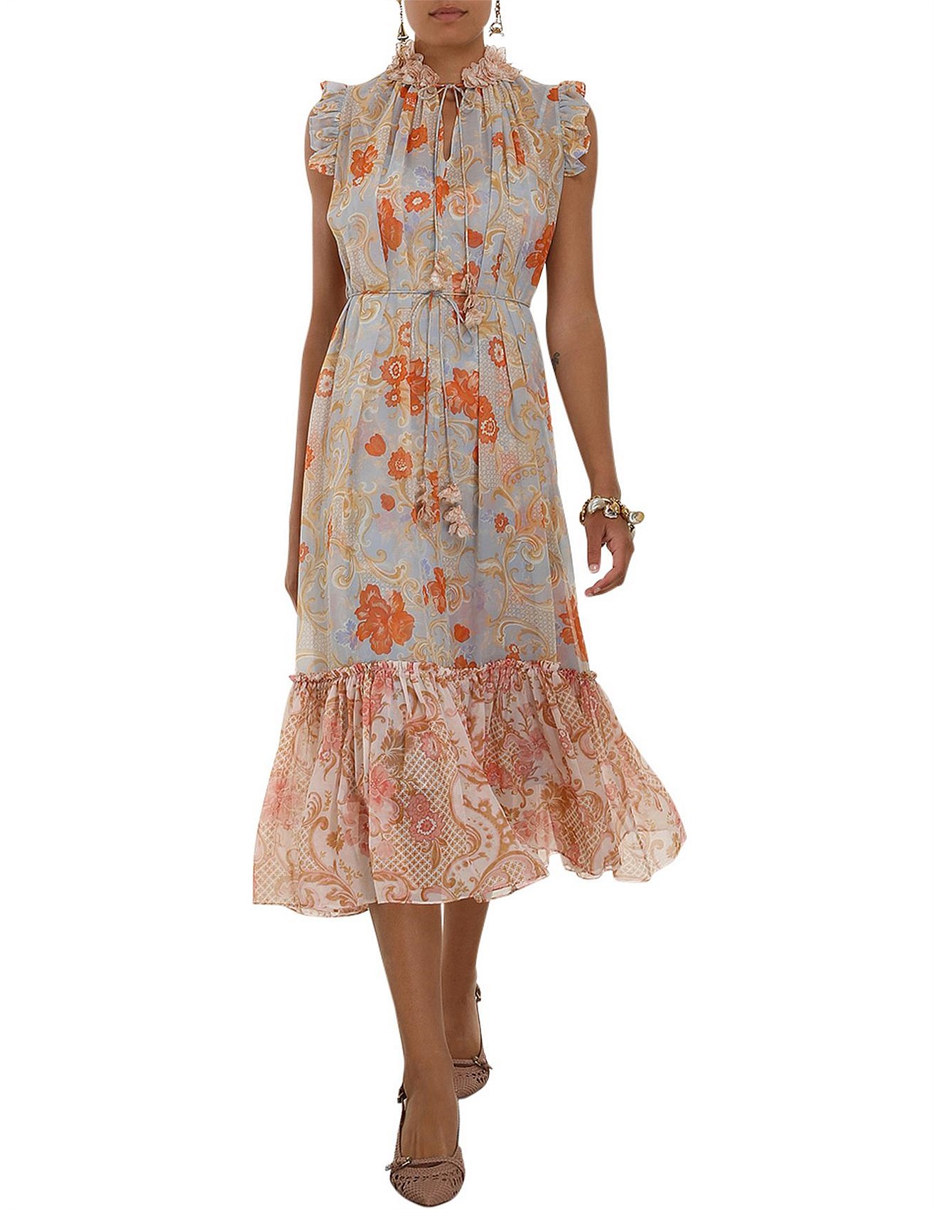 Women's Midi Dresses | David Jones - Postcard Sleeveless Dress