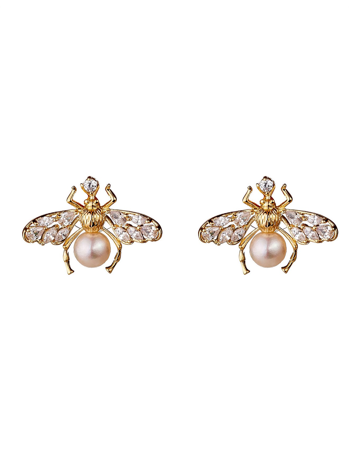 Gregory Ladner Cz Bug Earring With Freshwater Pearl | David Jones