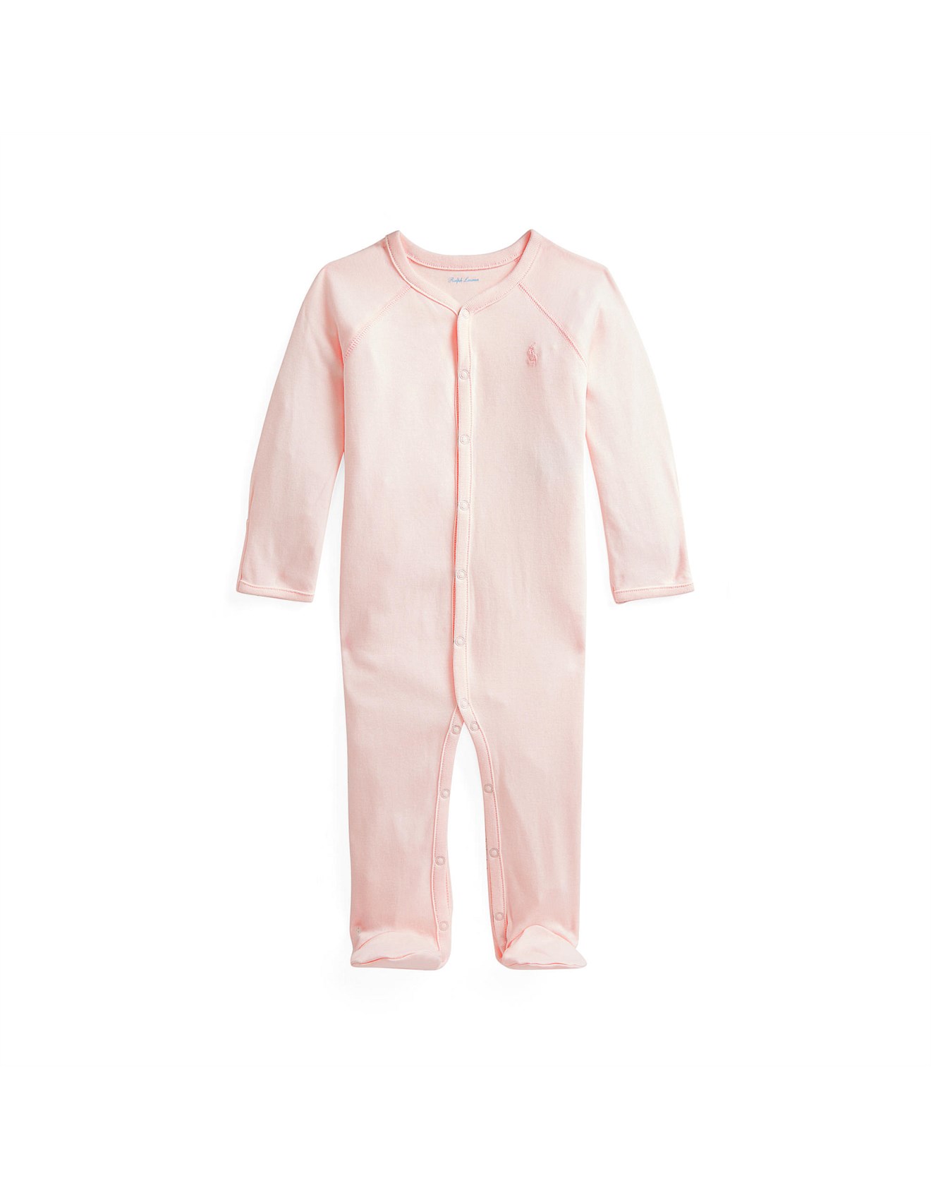 Polo Ralph Lauren Cotton Interlock Footed Coverall (nb-9 Months) | David Jones