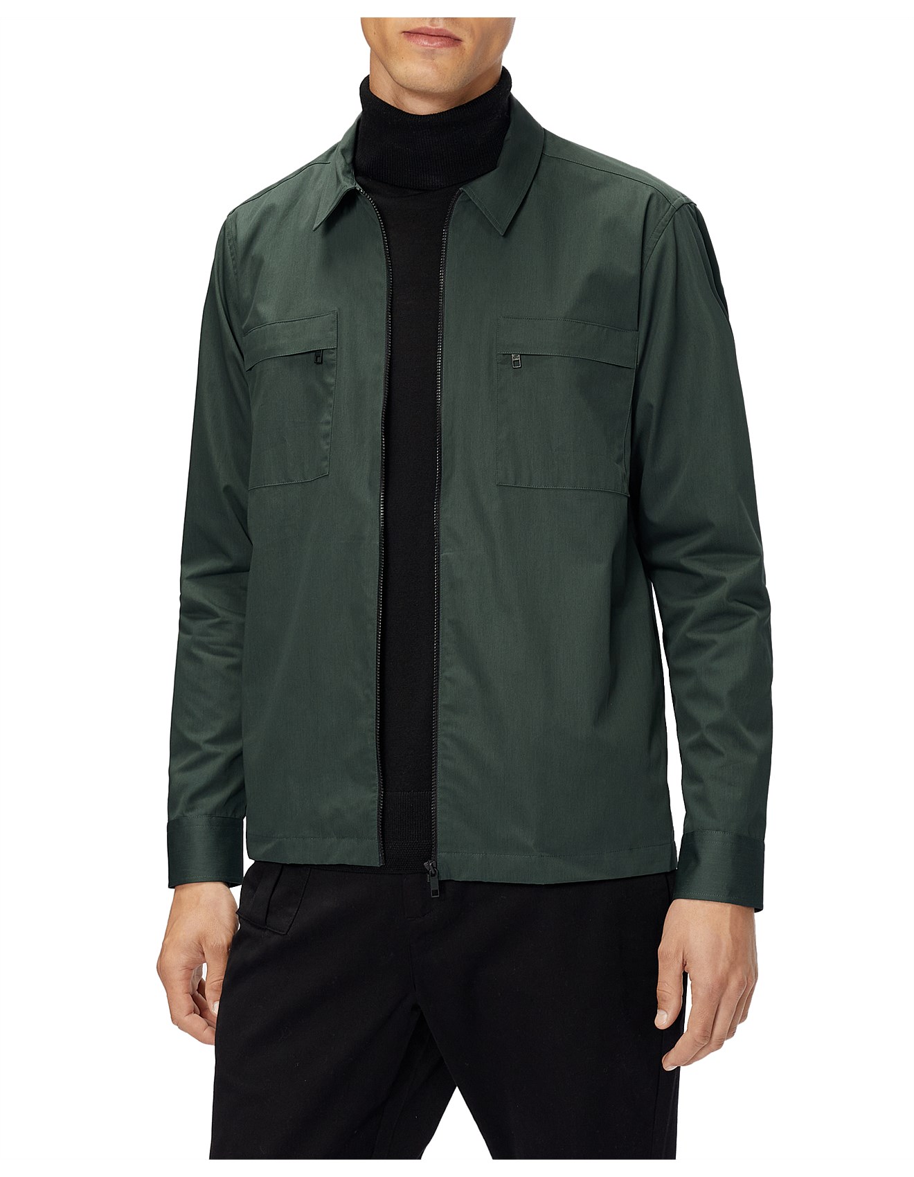 Ted Baker Rooteen Ls Technical Feel Shacket | David Jones