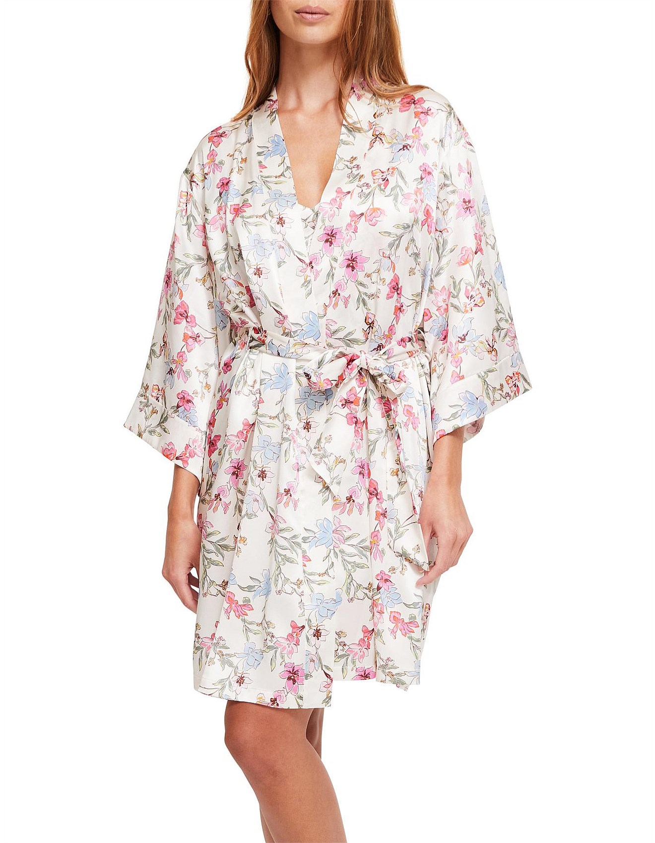 Ginia Silk Robe | David Jones