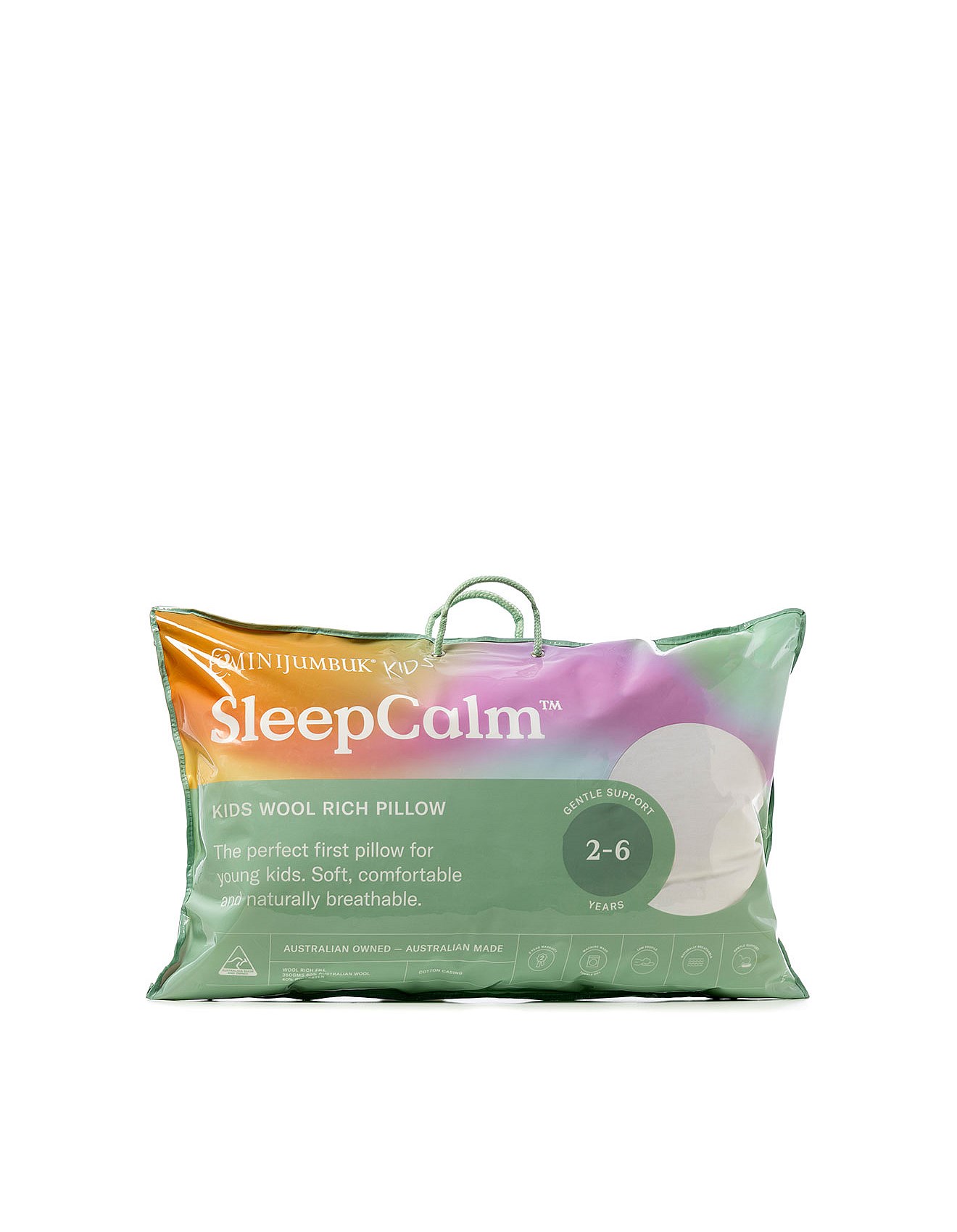 Minijumbuk Minijumbuk Kids Sleepcalm Wool Rich Pillow 2-6 | David Jones