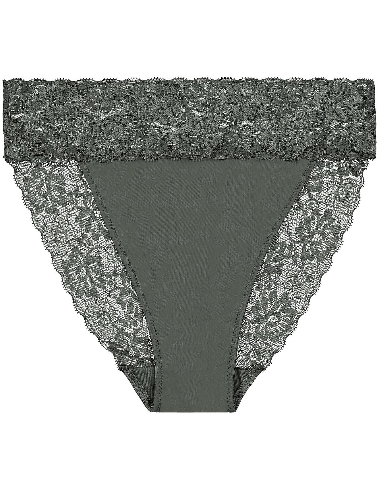 Bendon Lace Trim Hi Cut Brief | David Jones