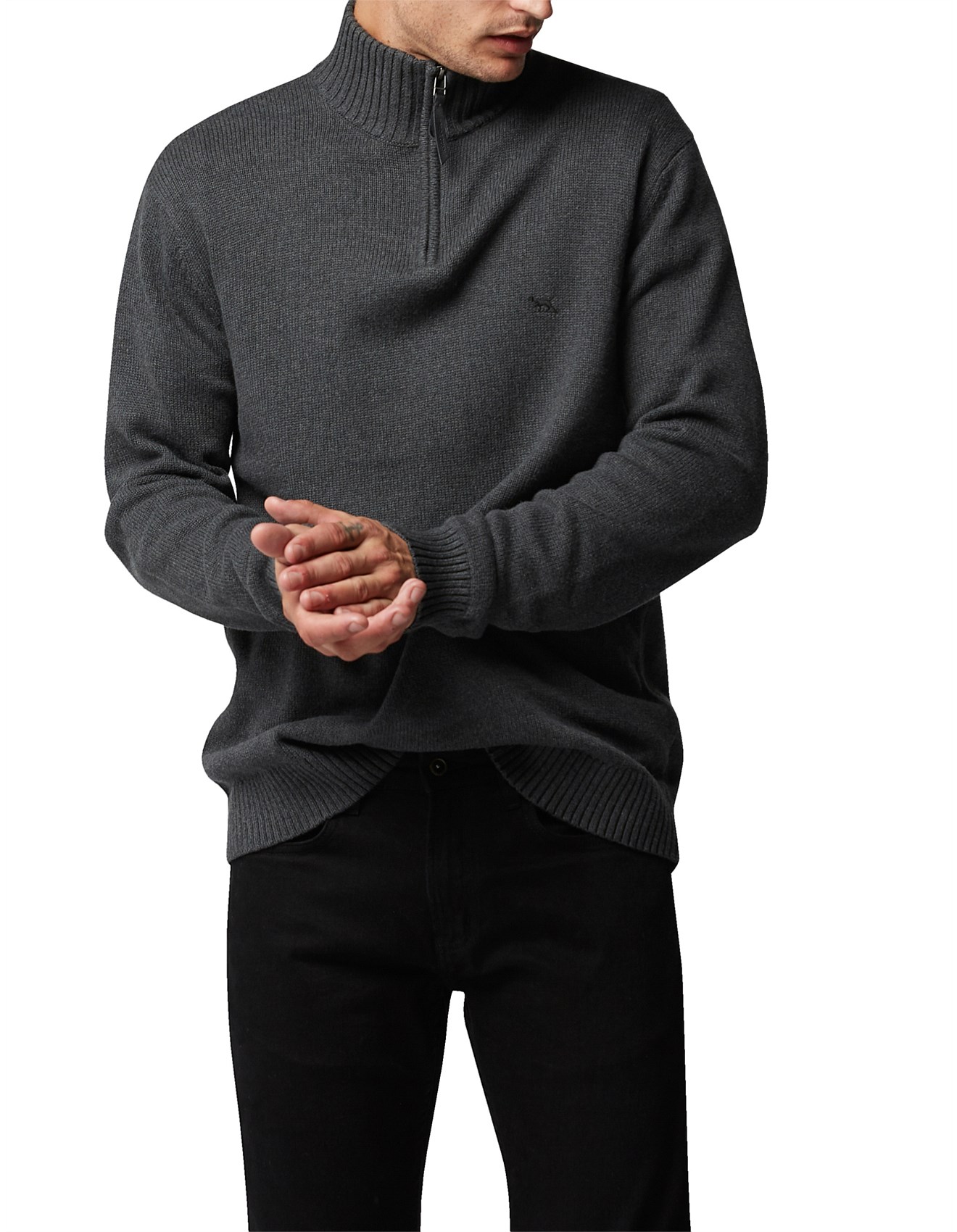 Rodd & Gunn Merrick Bay Knit Slate | David Jones