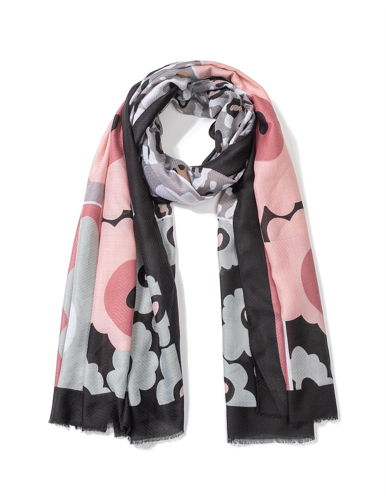 Gregory Ladner Daisy Print Scarf | David Jones