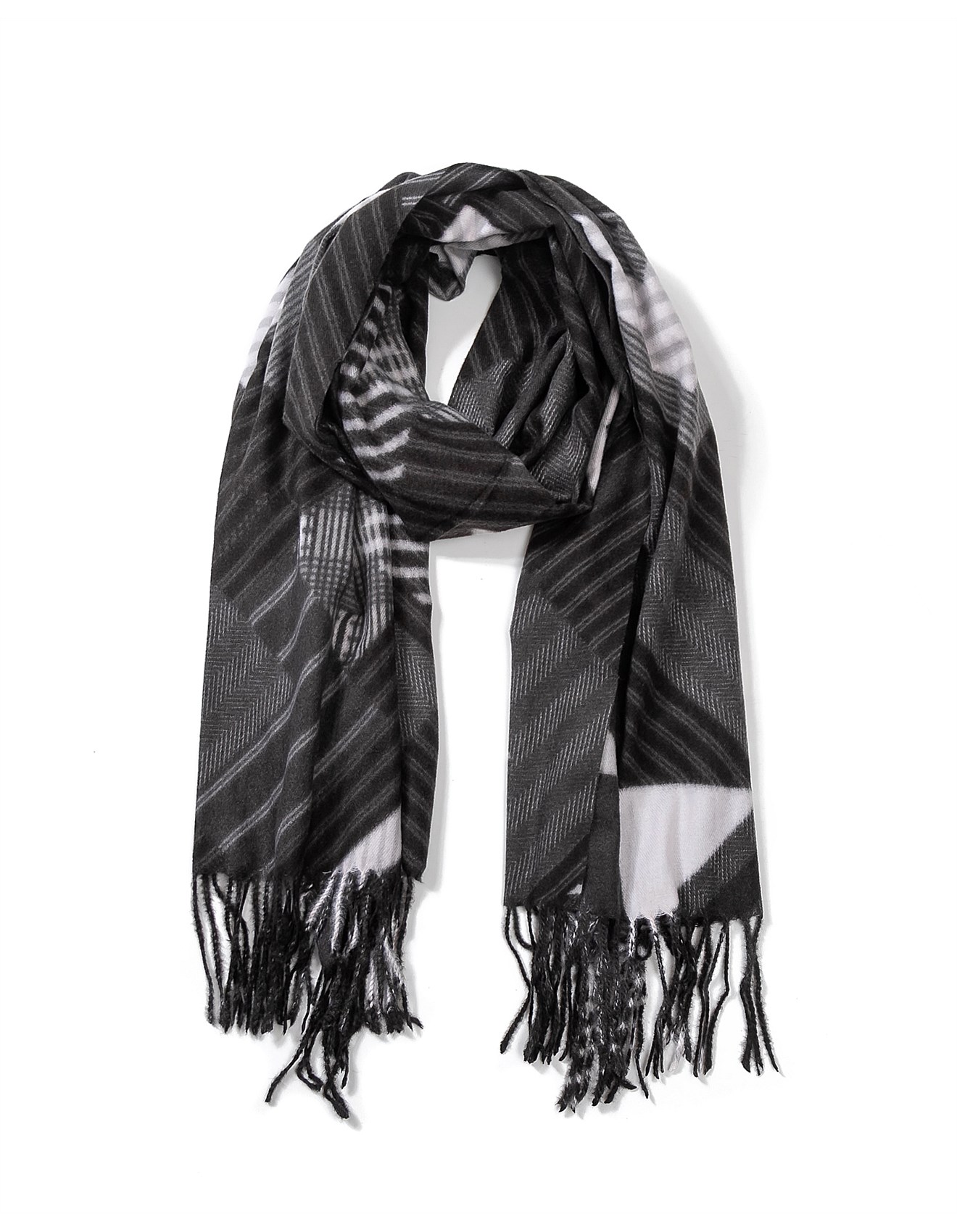 Gregory Ladner Diamond Print Scarf | David Jones