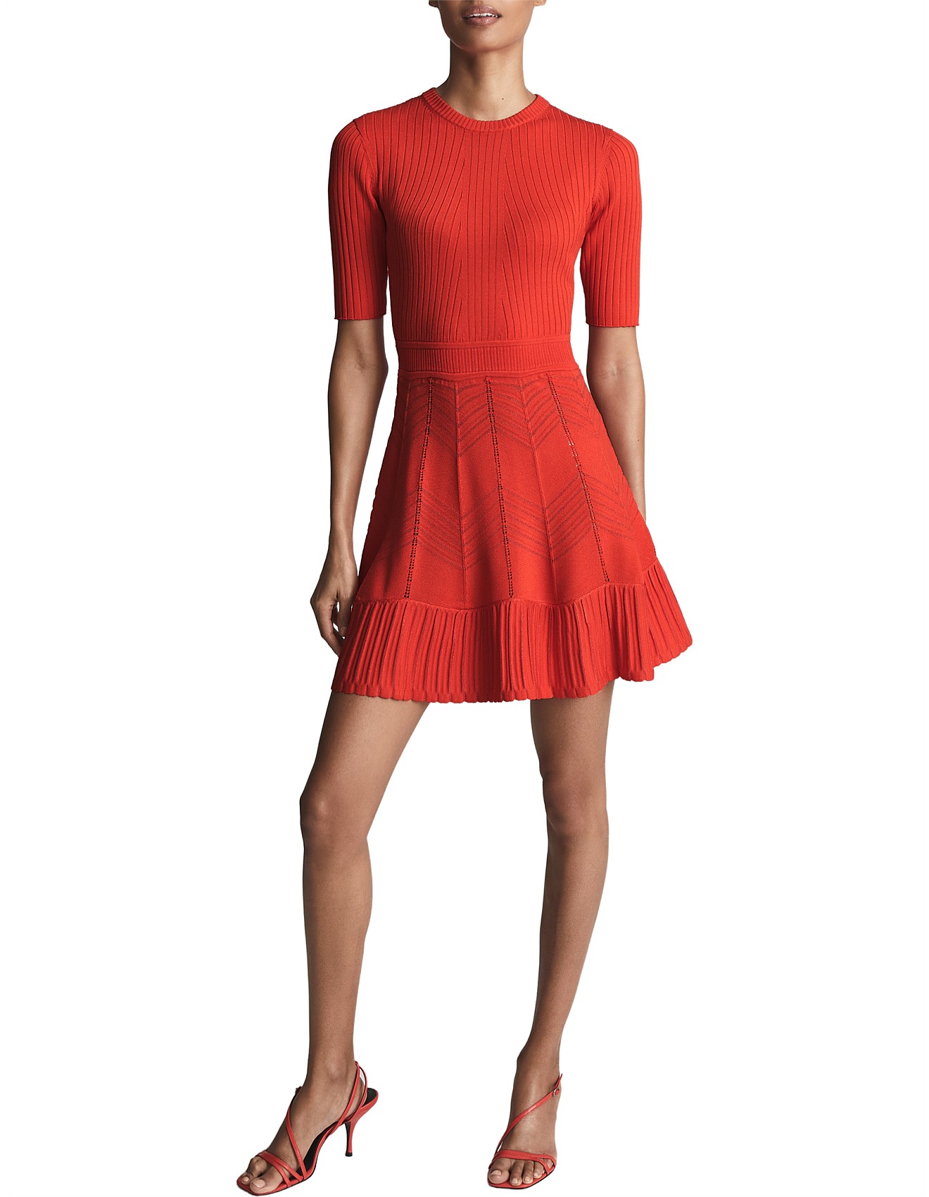 Reiss Josie Knitted Flippy Dress | David Jones