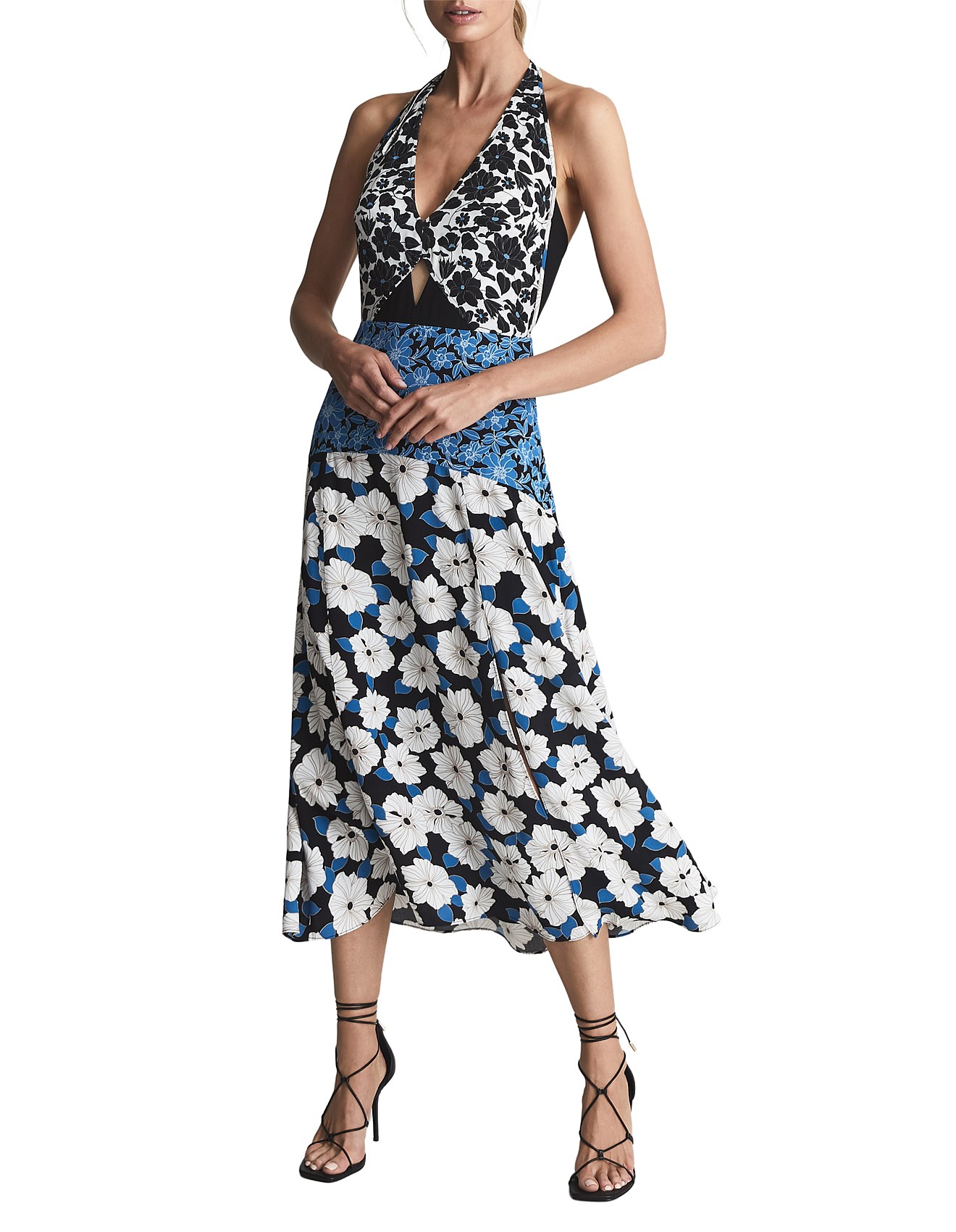 Reiss Mara Floral Print Midi Dress | David Jones